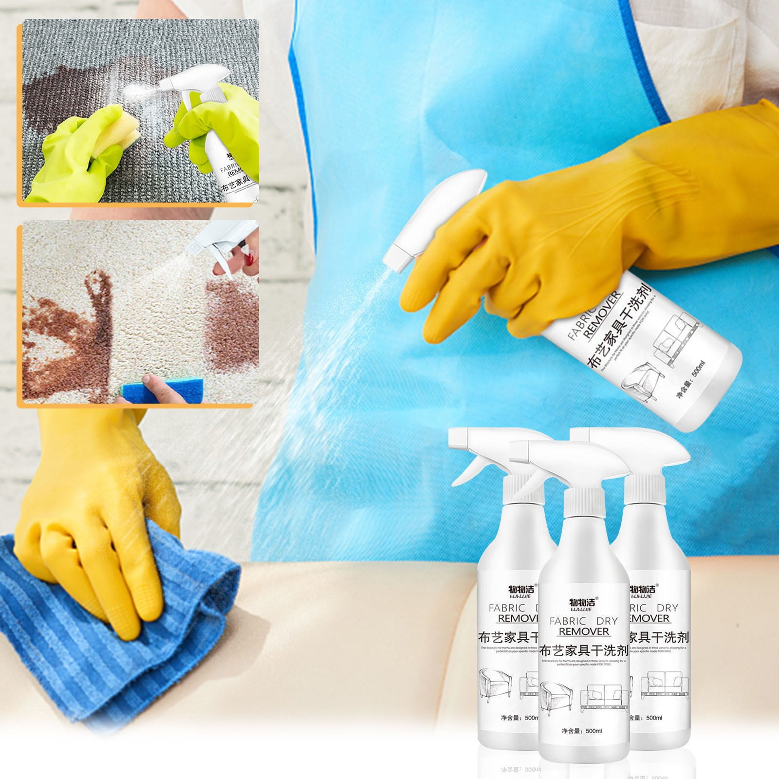 Limited Stock, Cloth Furniture Dry Cleaning Agent, Sofa Cleaner, Water ...