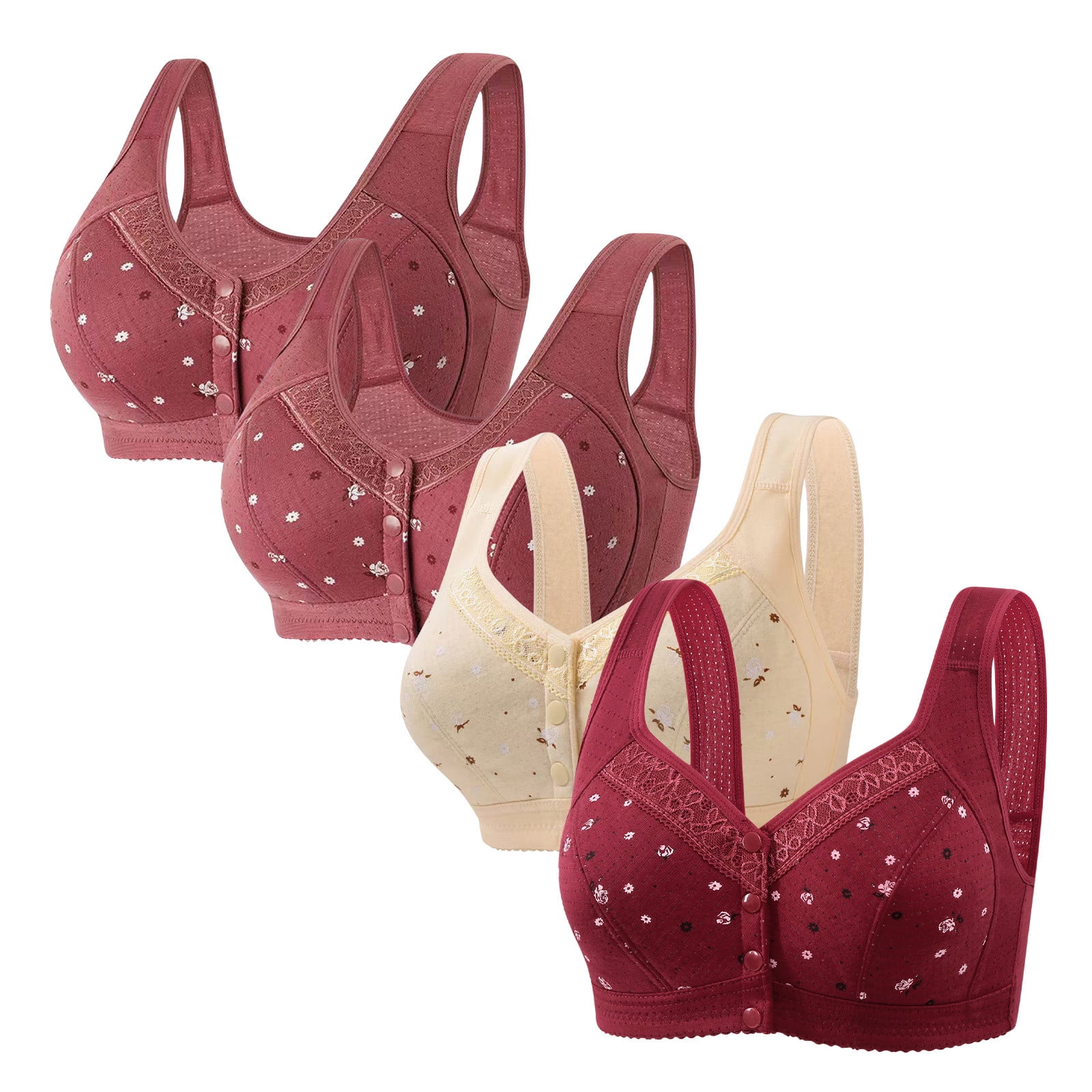 Limited Stock,Comfortable Lace Bra, Breathable Underwire-Free, Soft ...