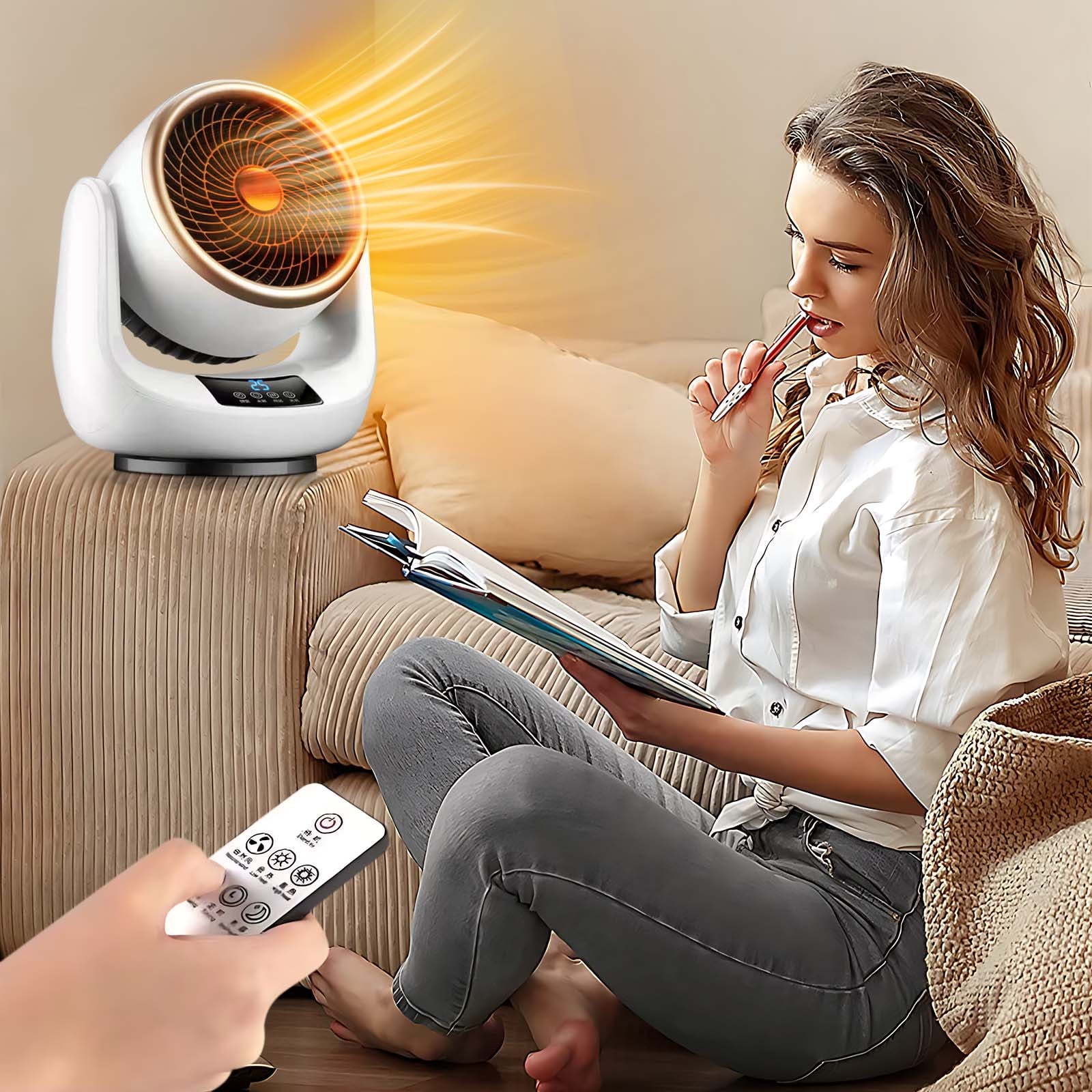 Limited Stock, Desktop Heater Fan, Winter Home Office Warmer, 2-Gear ...