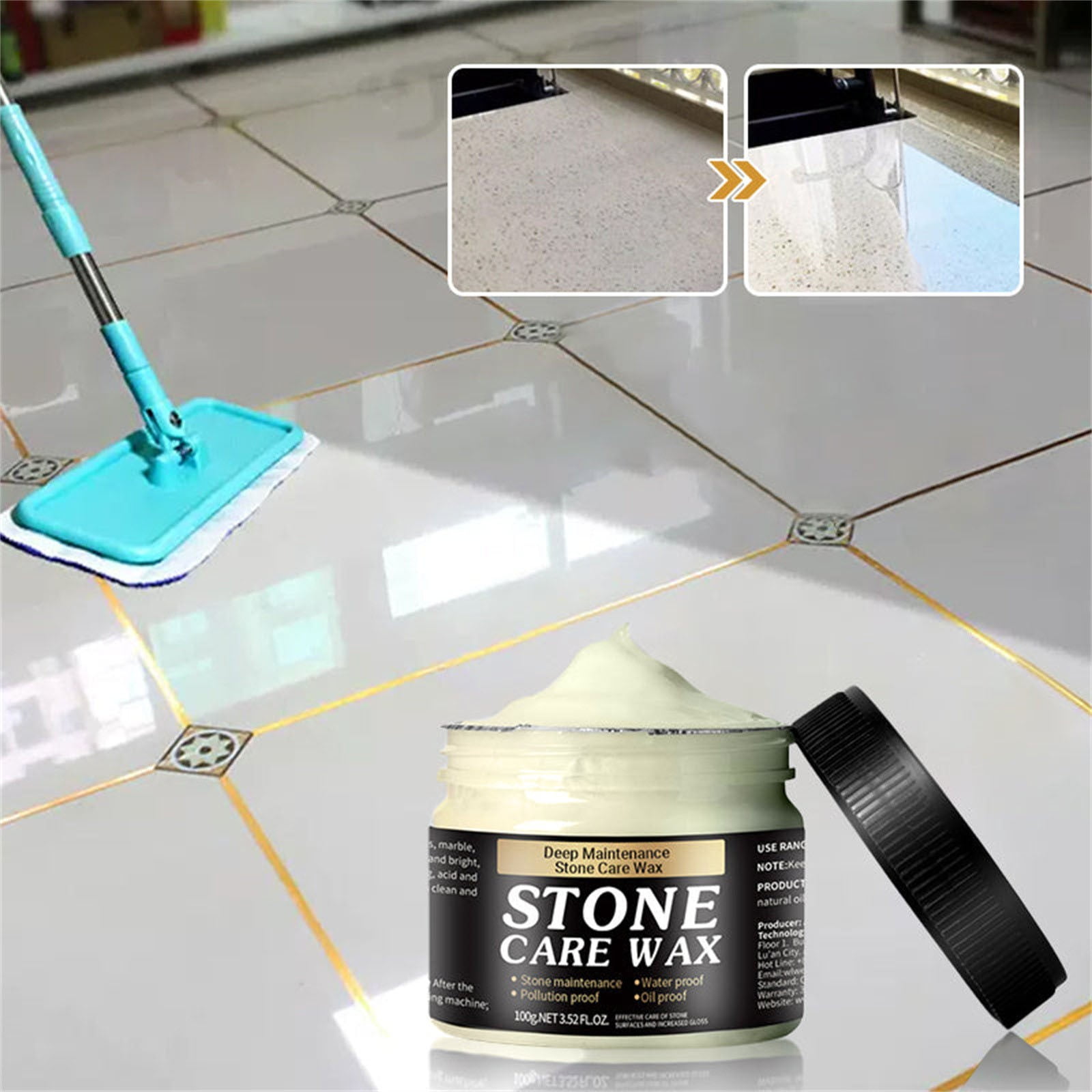 Limited Stock, Stone Polishing Wax, 80g, Floor & Tile Maintenance ...