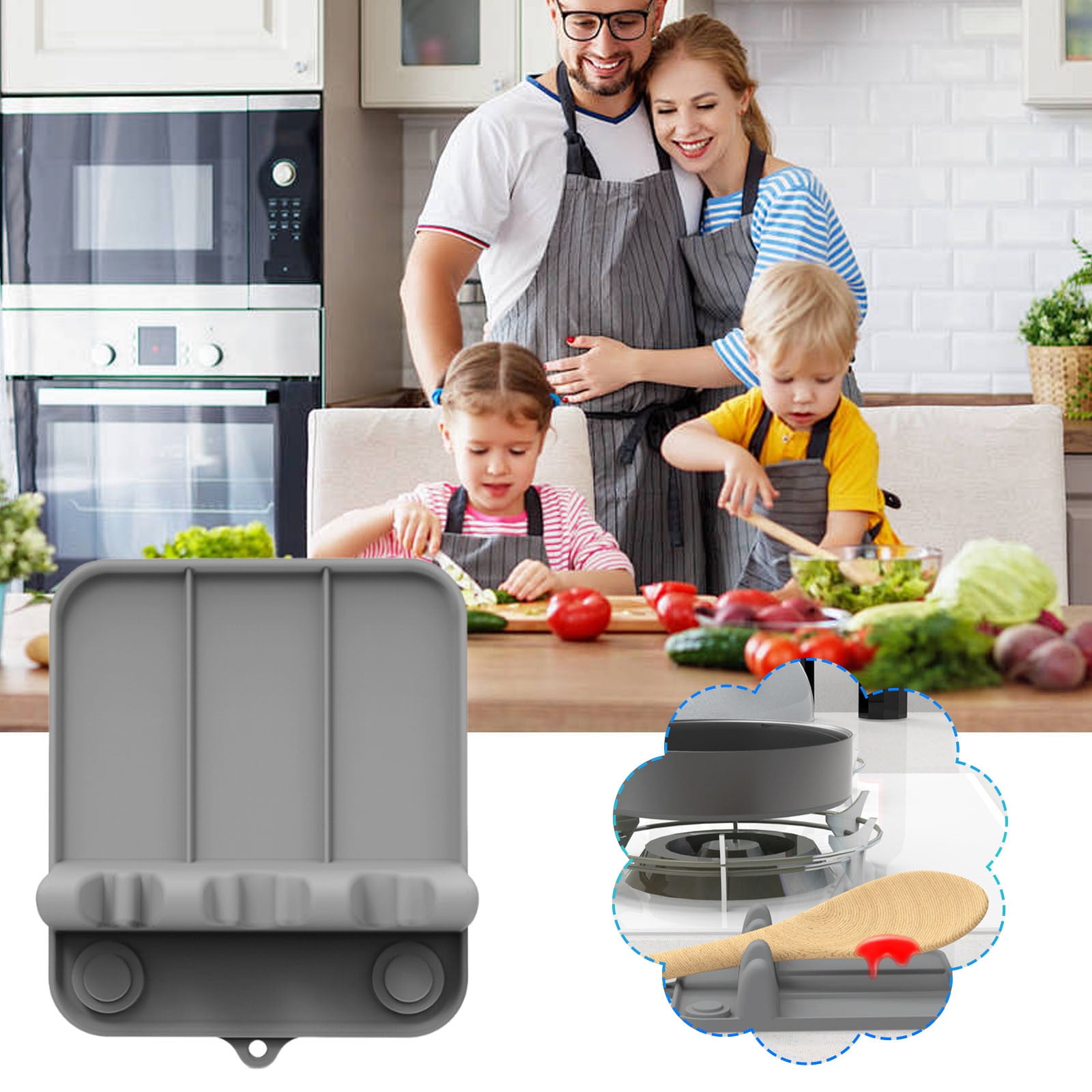 Limited Stock, Topliu Casserole Spoon Spatula Pad Kitchen Storage ...