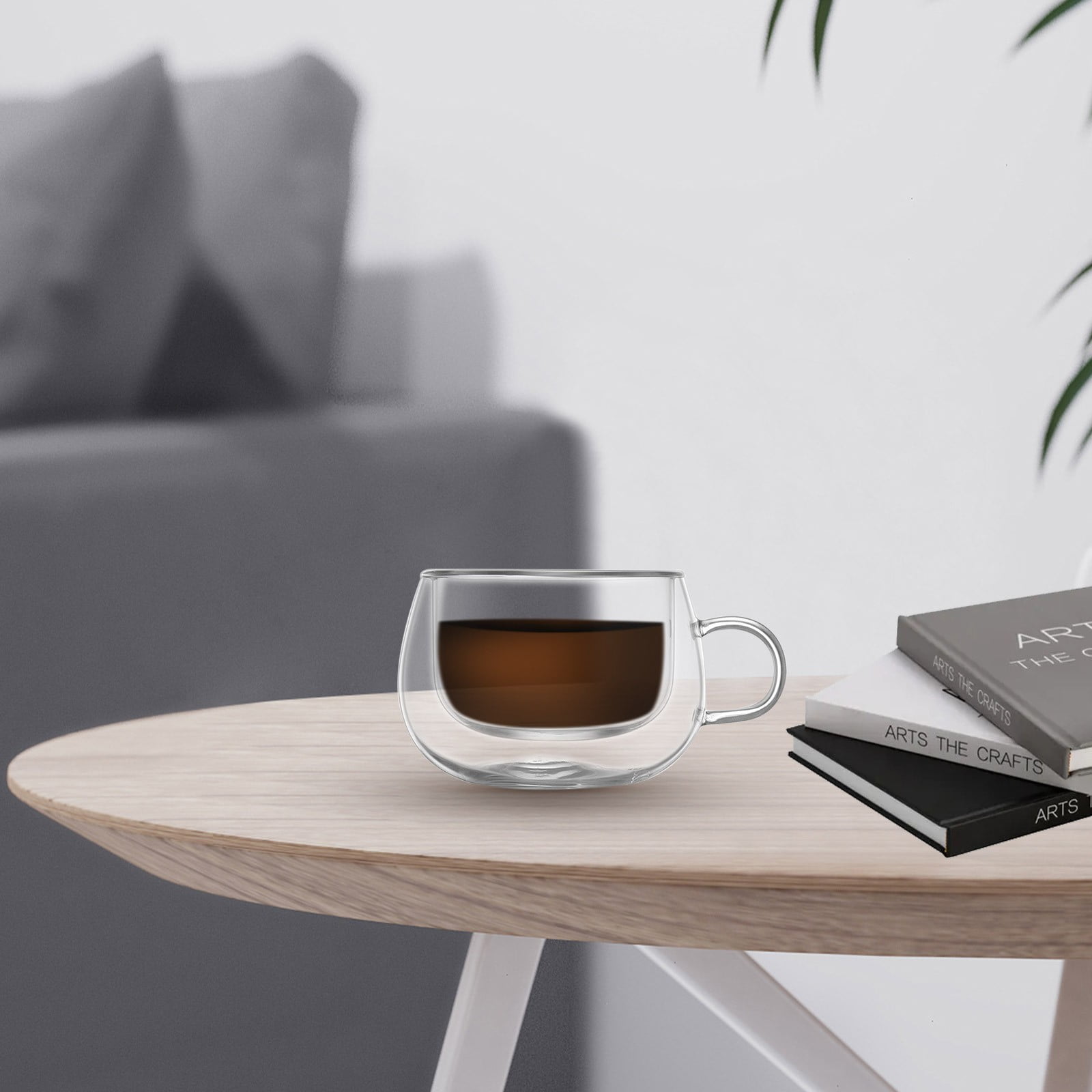 Limited Stock, Transparent Insulation Double Glass Cup, 12oz Stainless ...