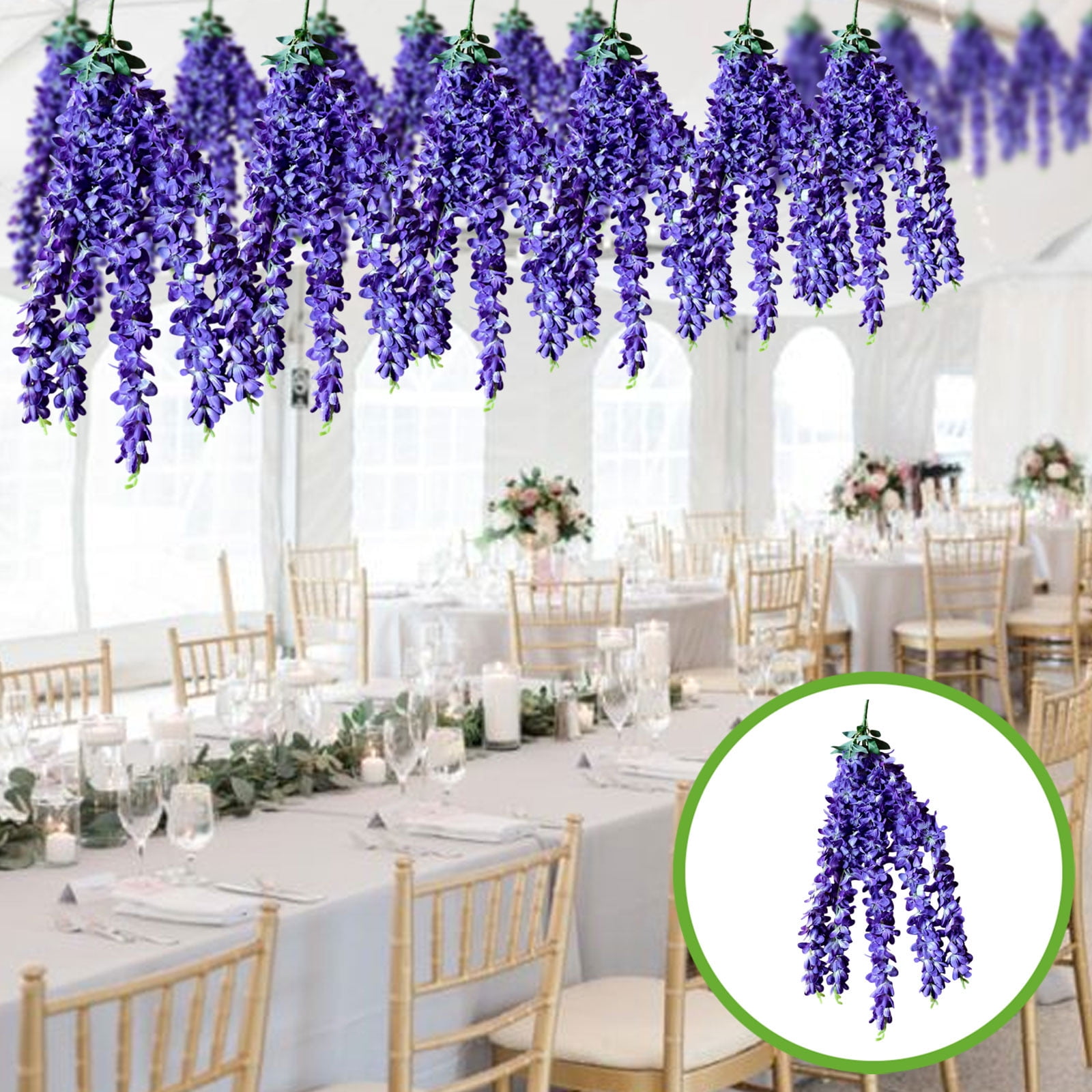 Limited Stock, Vsgery Artificial Thai Orchid Ceiling Vines, Wedding ...