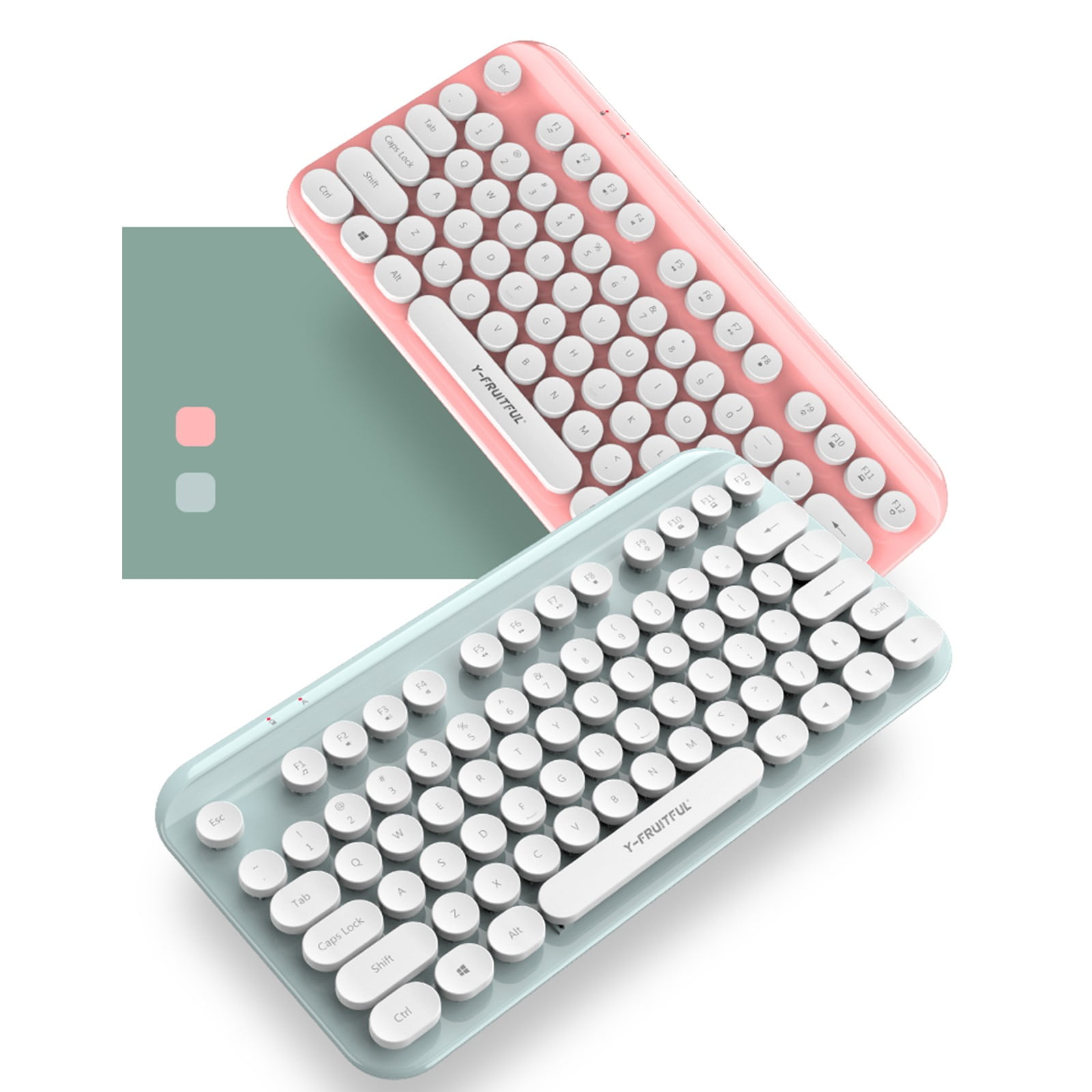 Limited Stock,Wireless Keyboard,Compact 2.4G,USB,Round Key,Quiet Click ...