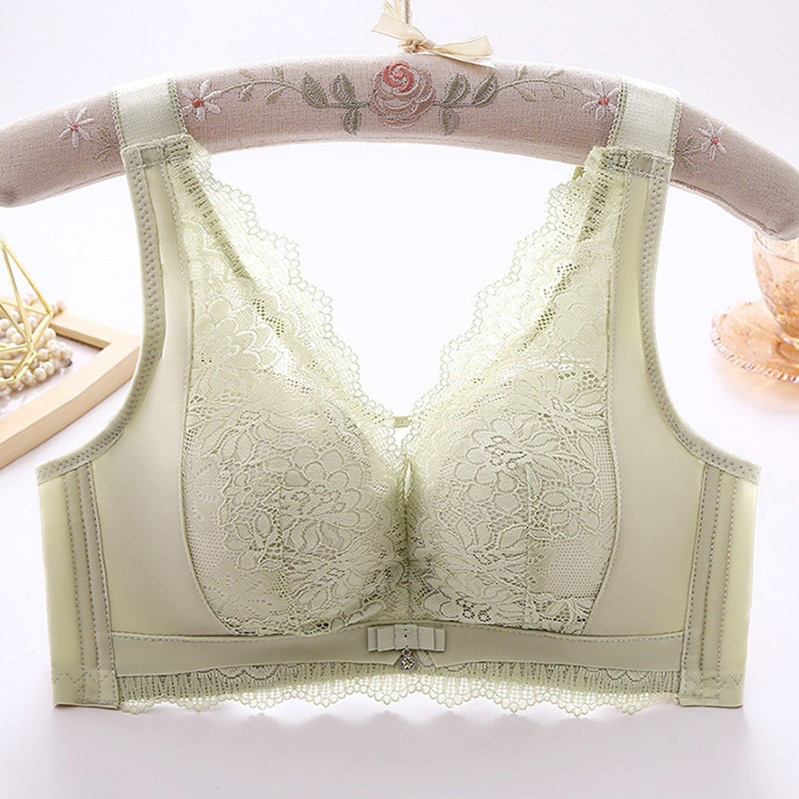 Limited Stock,Women's Lace Thin Style Ventilated Comfort Bra,Large Size ...