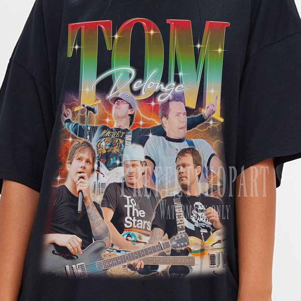 Limited TOM DELONGE Retro T-shirt - Tom Delonge Bootleg Tee, Tom ...