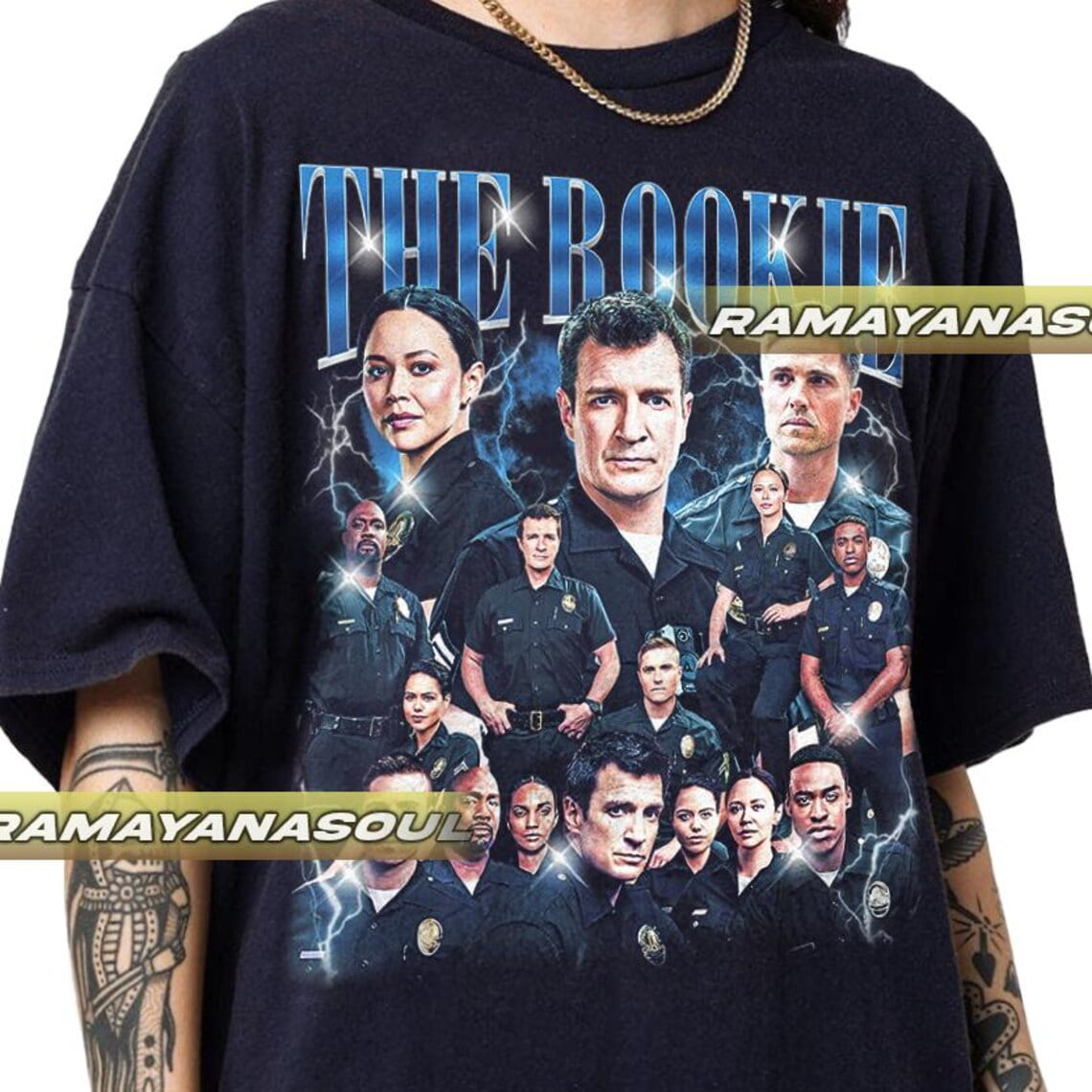 Limited The Rookie T-Shirt, The Rookie TV Show Shirt,Navy color,size M ...