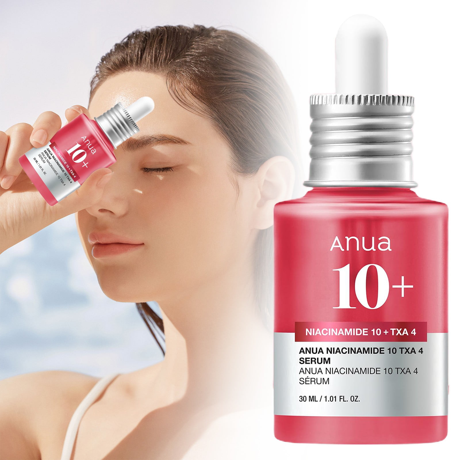 Limited Time 80% Off Promotion: ANUA Niacinamide Serum, 10 + Txa 4 Serum, Hyaluronic Acid ...