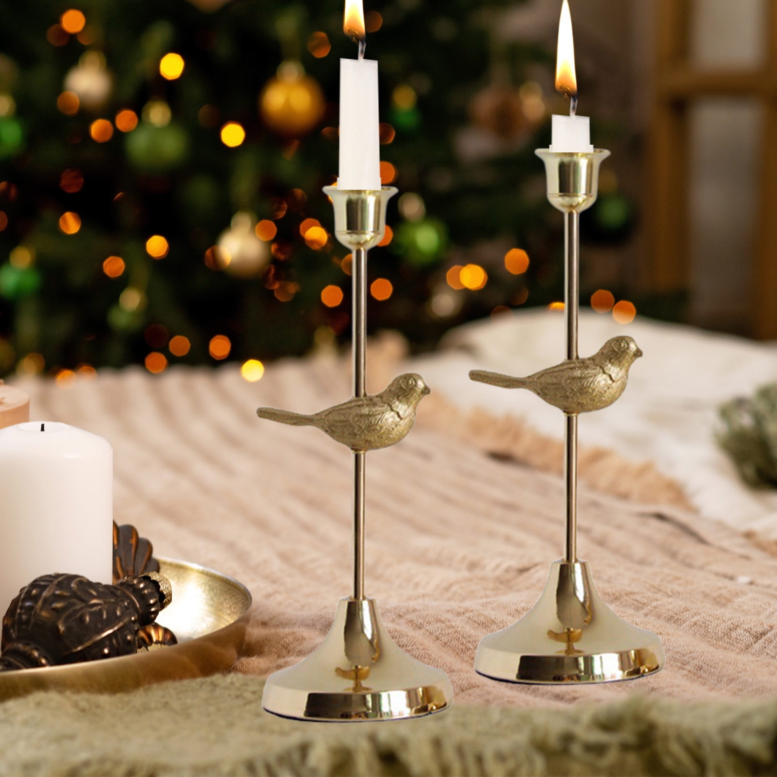 Limited Time Deal karymi Bird Candle Holders Candlestick Thicker Metal ...