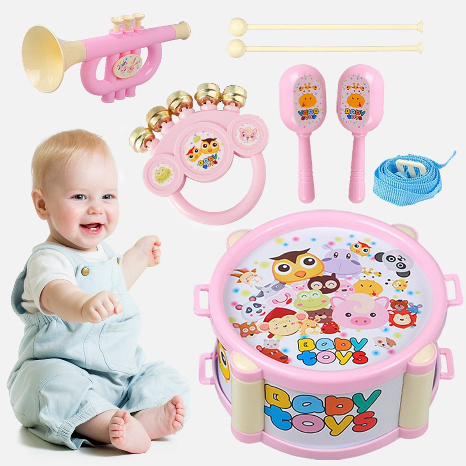 Limited Time Deal karymi Kids Musical Instruments Set 7PCS Toddlers ...