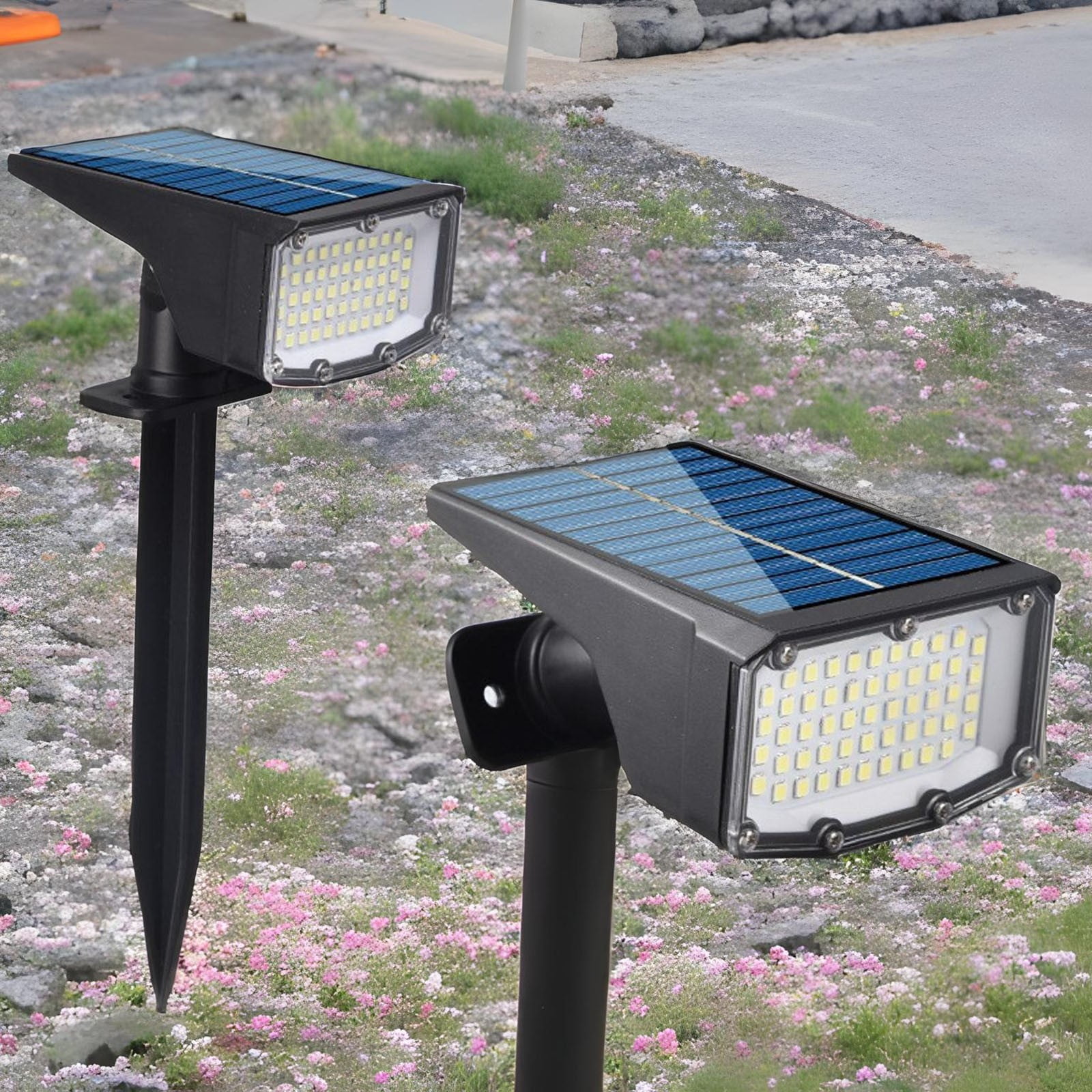 Limited Time Deal karymi LED Outdoor Solar Lights Land-scape Spotlights ...