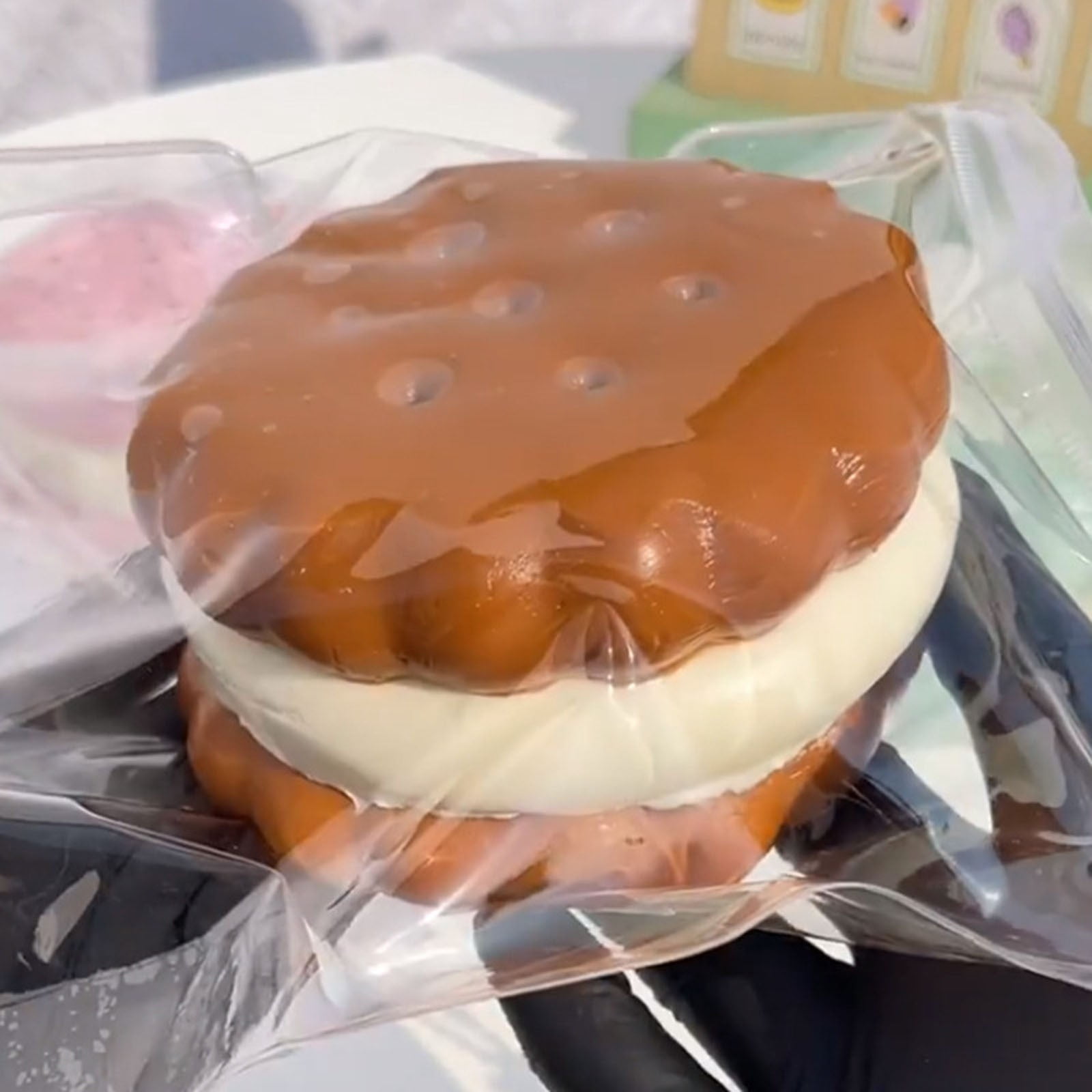 Limited Time Deal karymi Squish Toys Sandwich Biscuits Squish Toys ...