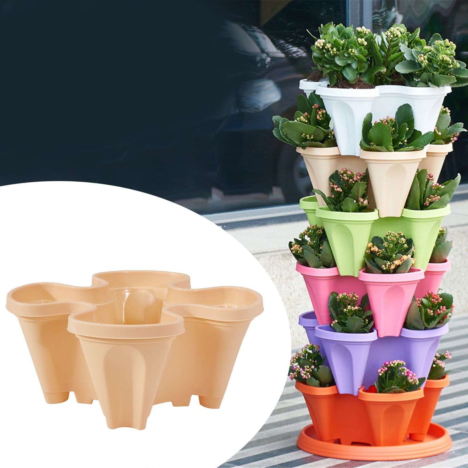 Limited Time Deals! Lssam Planter,Indoor Gardening System,Vertical ...