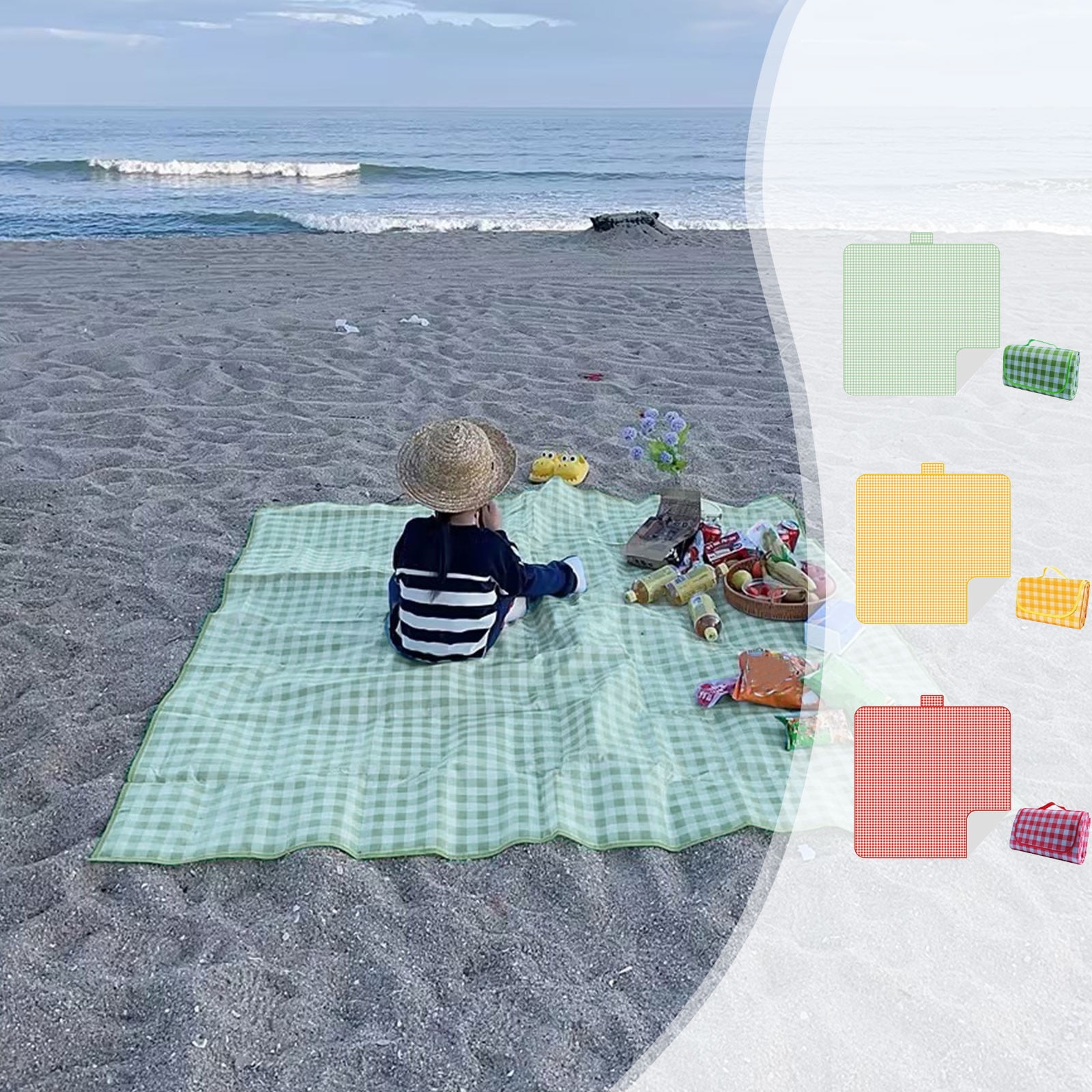 Limited Time, Extra - large Foldable Picnic Carpet, Portable Beach Mat ...