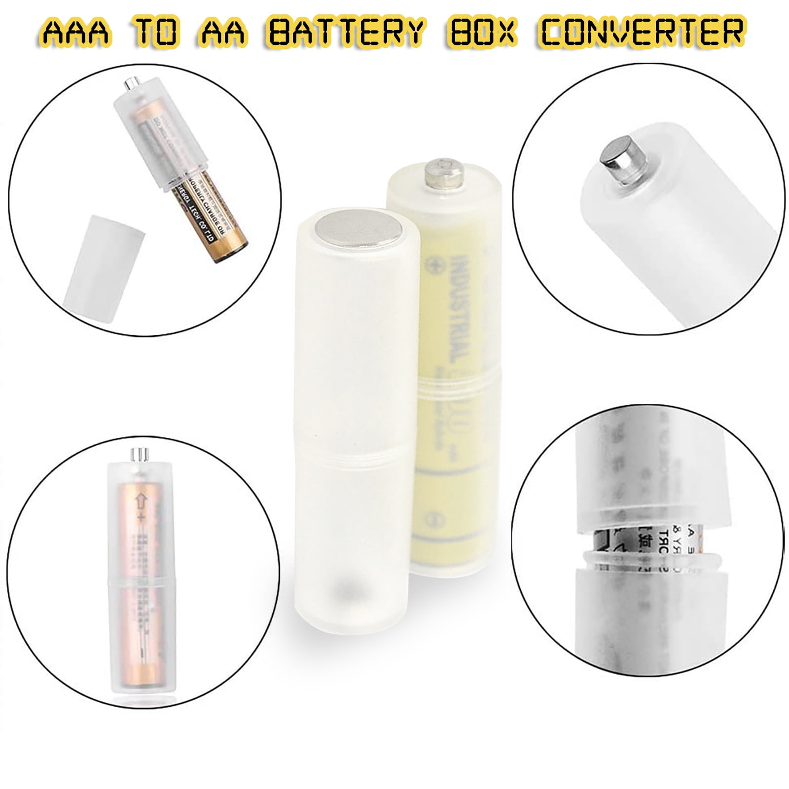 Limited Time Offer, AAA to AA Battery Box Converter, Adapter for ...
