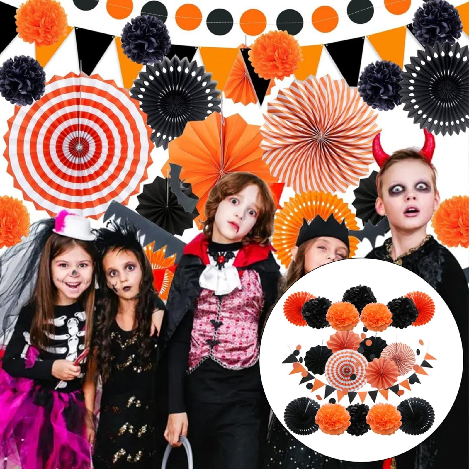 Limited Time Offer! Aurlik Multi-Color Hanging Paper Fans, Mexican ...