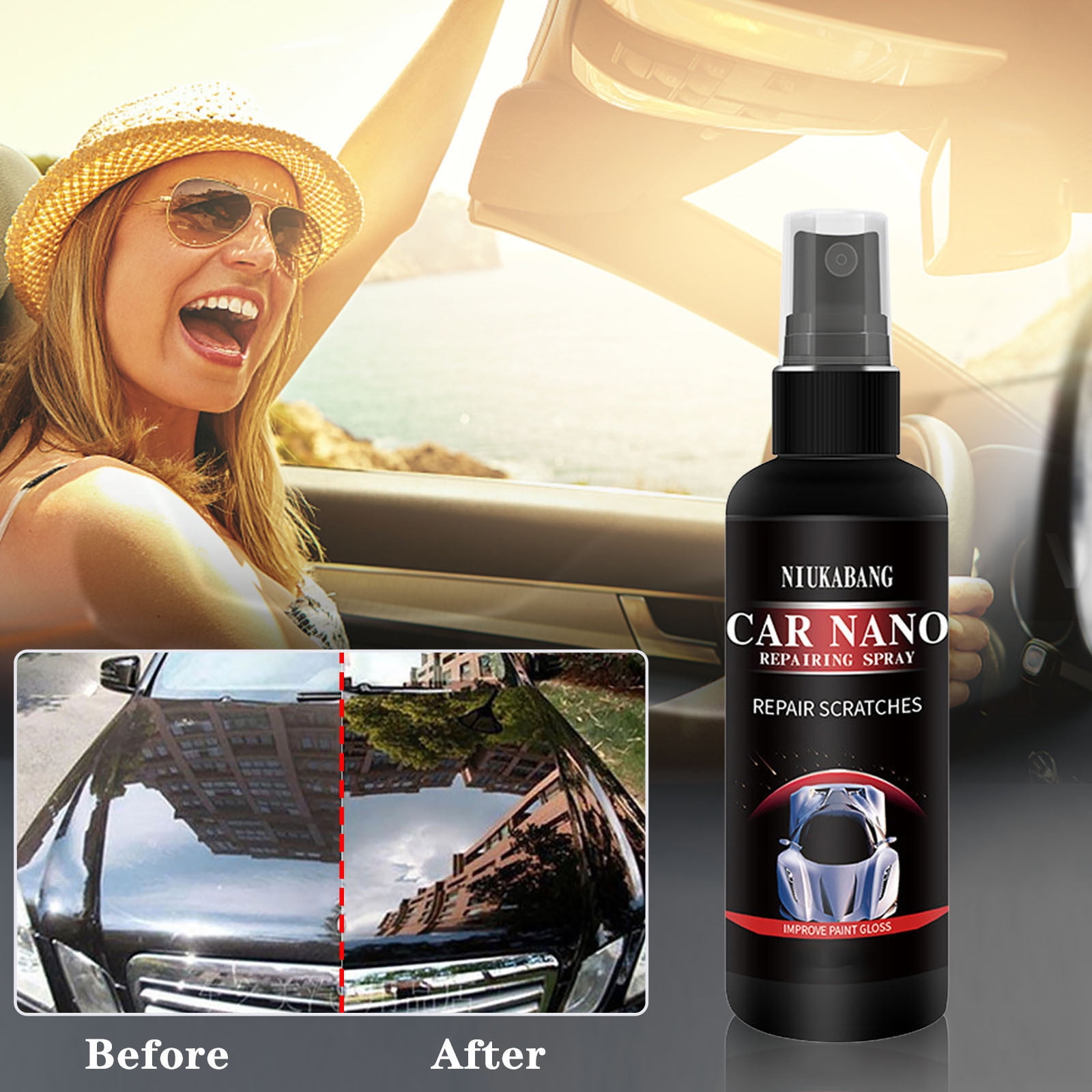 Limited Time Offer, Car Repair Spray Oxidation Protection Coating Hydrophobic Ceramic Coat ...