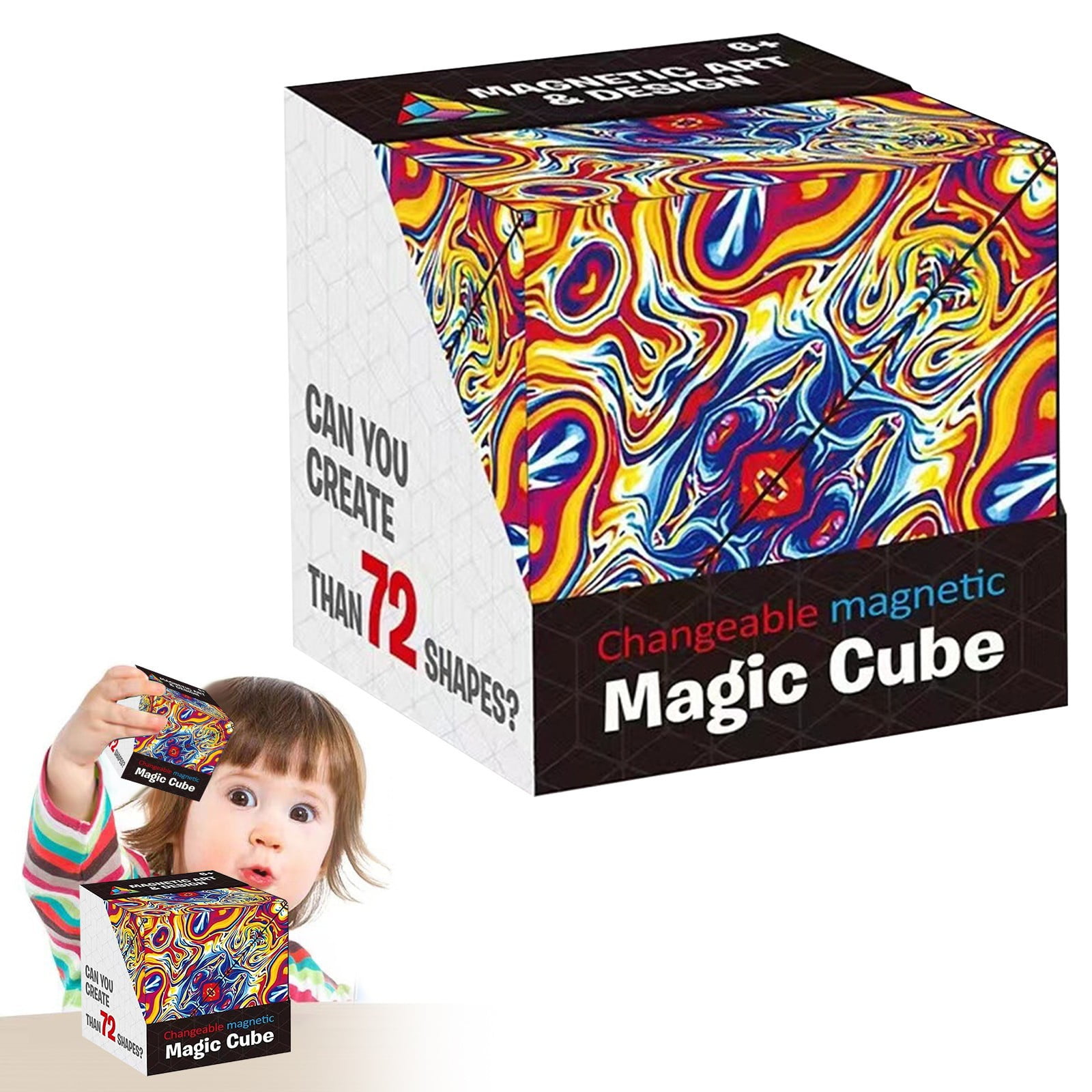 Limited Time Offer! DomFun Amazing Infinite Cube - 3D Geometric Fidget ...