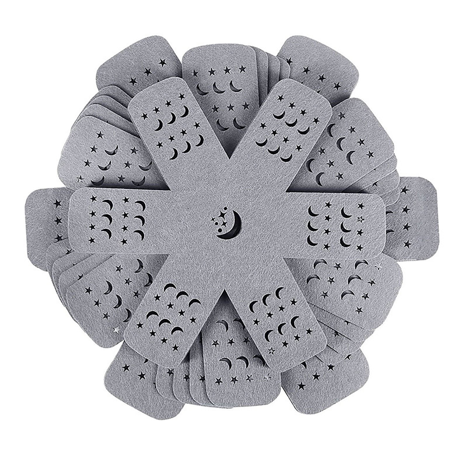 Limited Time Offer Hecteas Placemat,Place Mat *12,Pot and Pan Protectors 12 Pcs Gray Pan ...