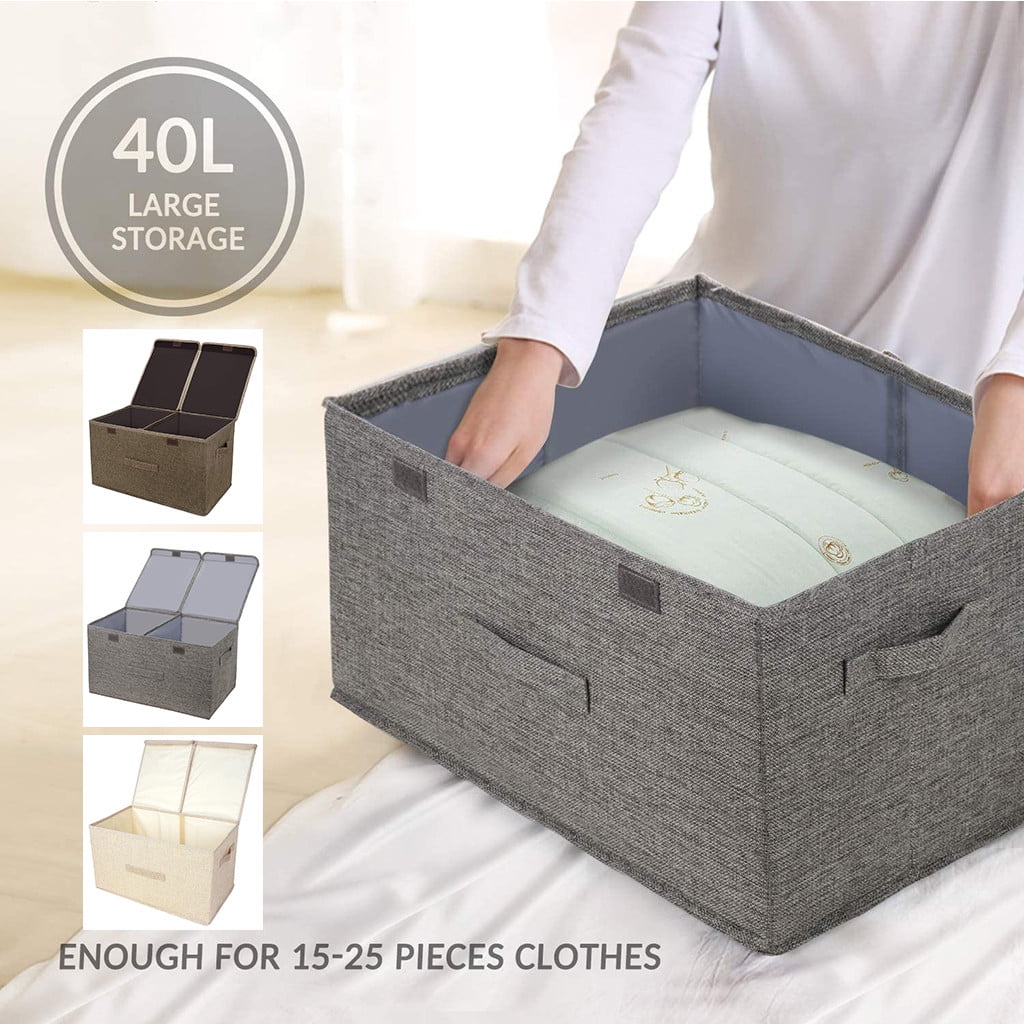 Limited Time Offer, Storage Box Linen Fabric, Toy Box Organizer, Large ...