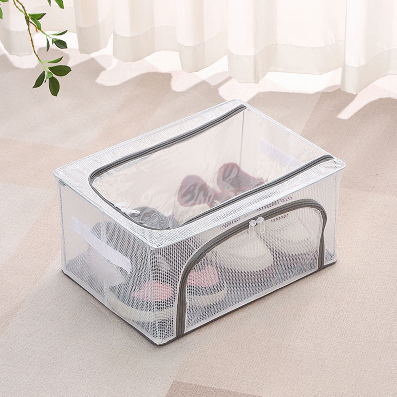 Limited Time Offer, Topliu Double Window Transparent Shoe Storage Box ...