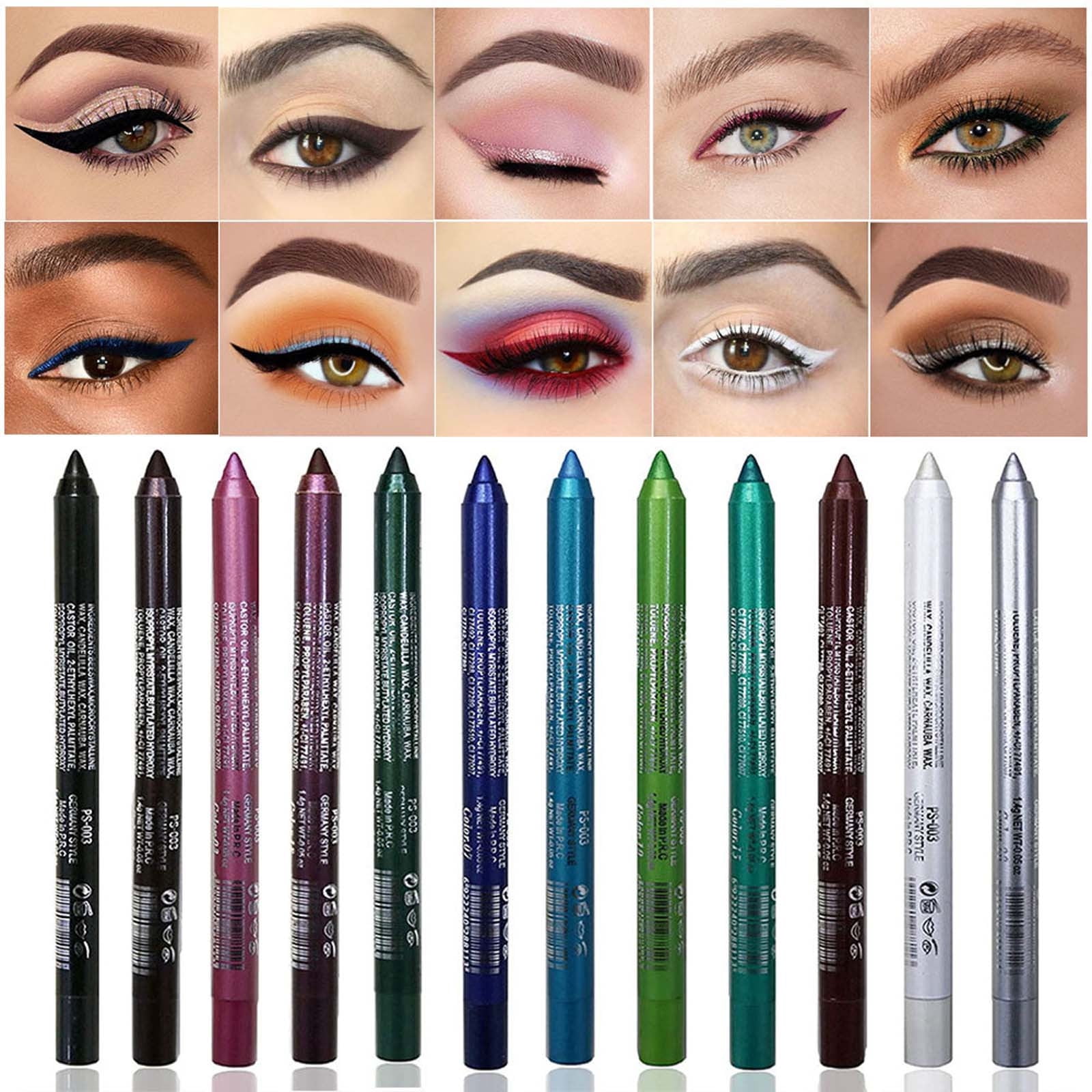 Limited Time Offer, Topliu Multicolor Glitter Eyeshadow, 14 Colors ...