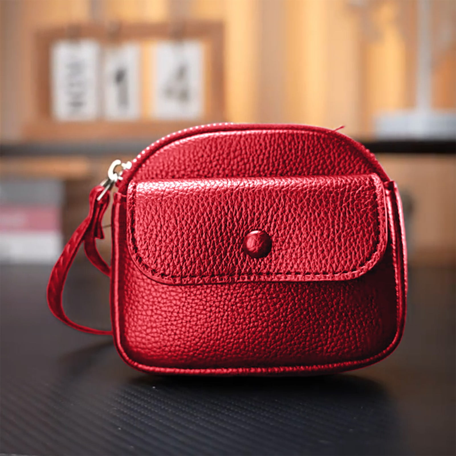 Limited Time Offer, Wrist Zipper Purse Tote Bag, Leather Coin Purse ...