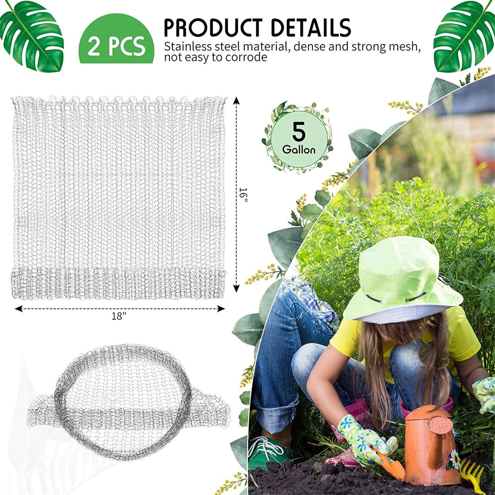 Summer Essentials SaleStainless Steel Mesh Bag, Insect Proof, 40x45cm ...