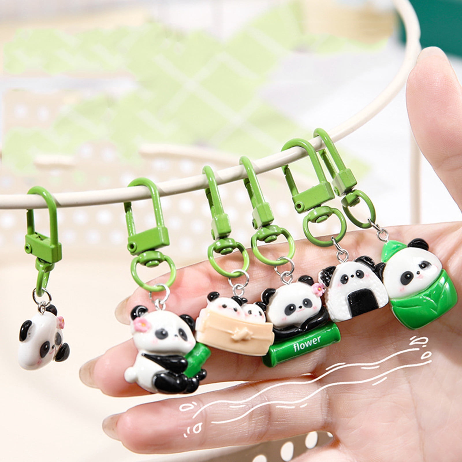Limited Time Only! Adorable Panda Keychain, Cute Panda Backpack Charm ...