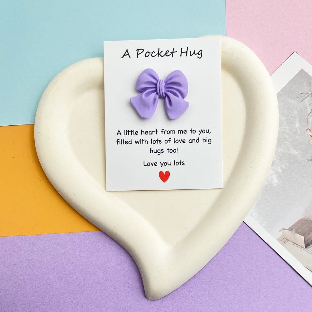 Limited Time Only! Cute Bow Pocket Blessing Message Card, Refrigerator ...