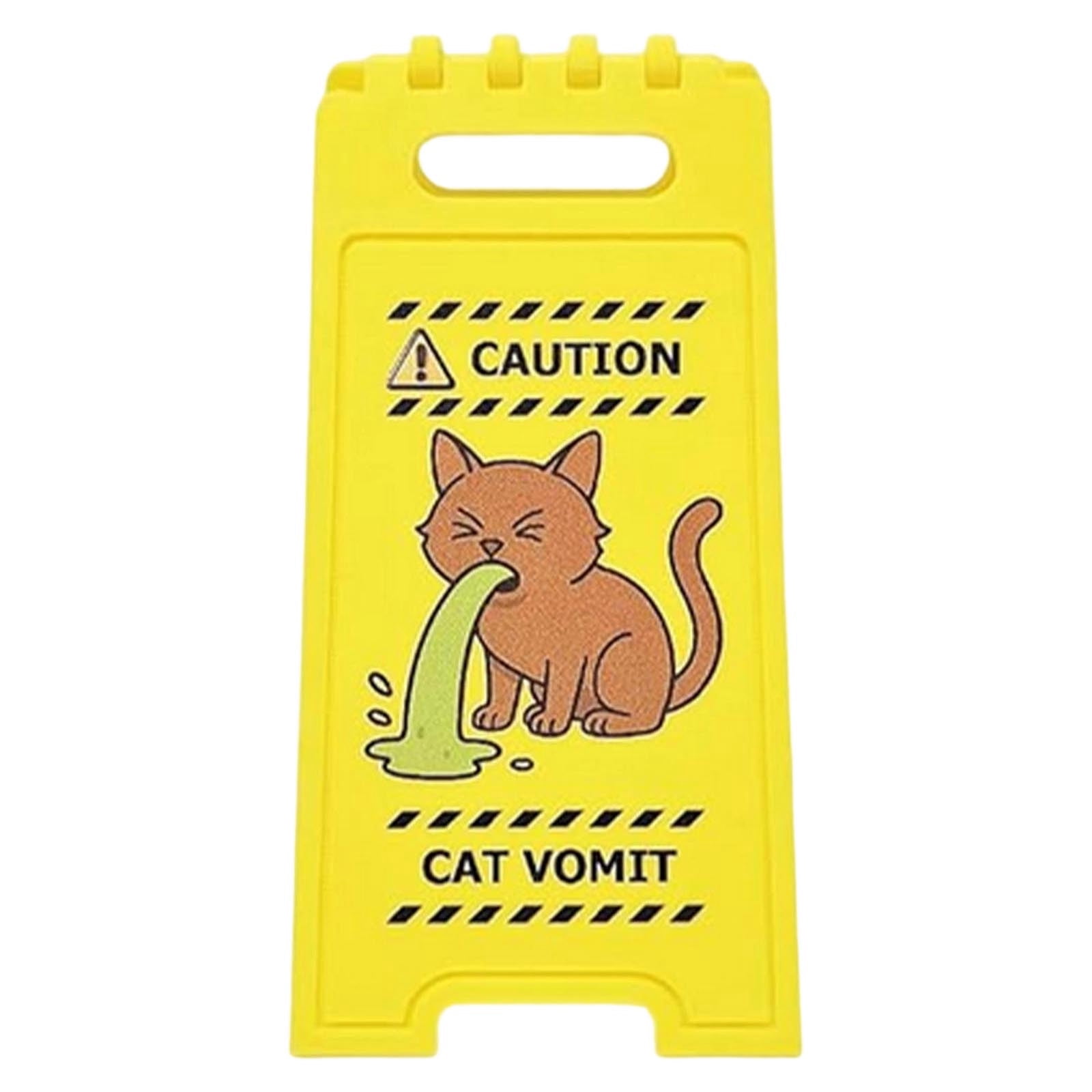 Limited Time Only! Funny "Beware of Cats" Mini Foldable Table Sign ...
