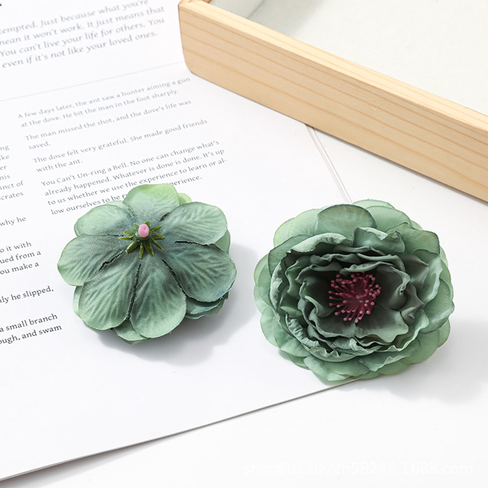 Limited Time Only! Simulation Flower Head, Handmade Silk Flowers, DIY ...