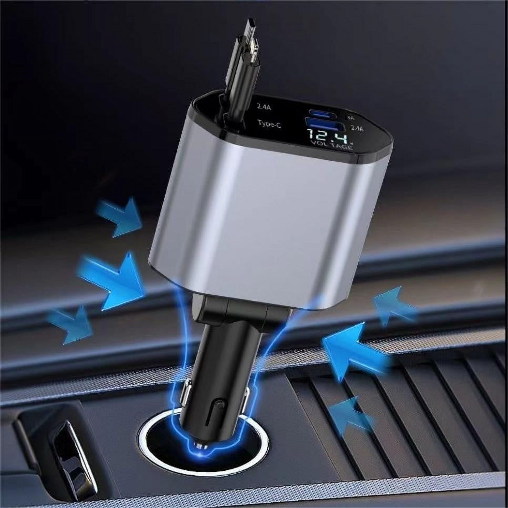 Limited Time Savings, 2025 New Retractable 45W USB C Car Charger, 2 ...