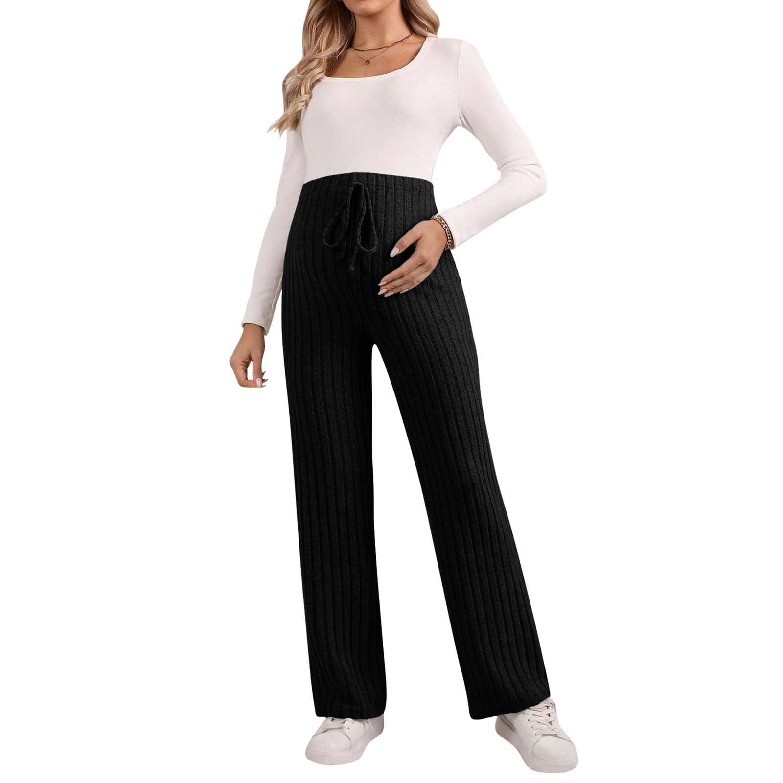 Limited Time Savings, Adjustable Waist Flared Pants, Maternity Comfort ...