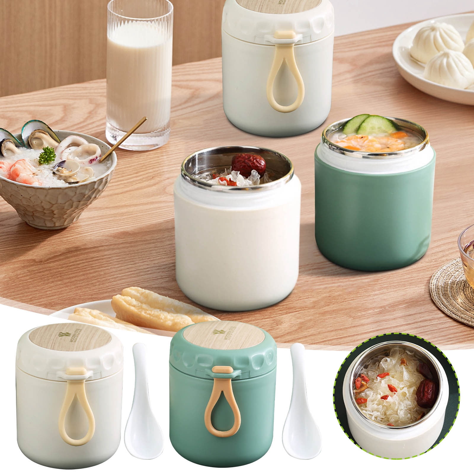 Limited Time Savings, Breakfast Cup with Soup and Congee Cup, Stainless ...