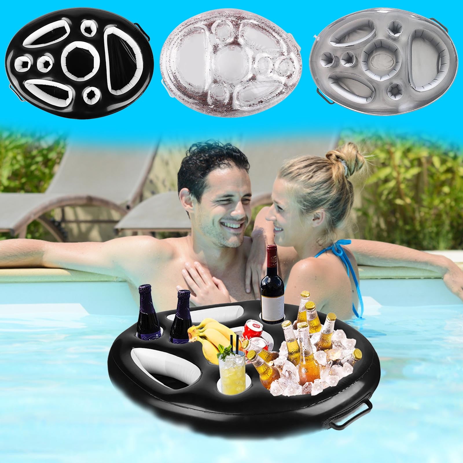 Limited Time Savings,Inflatable Pool Drink Float, 150L Capacity, Beach ...