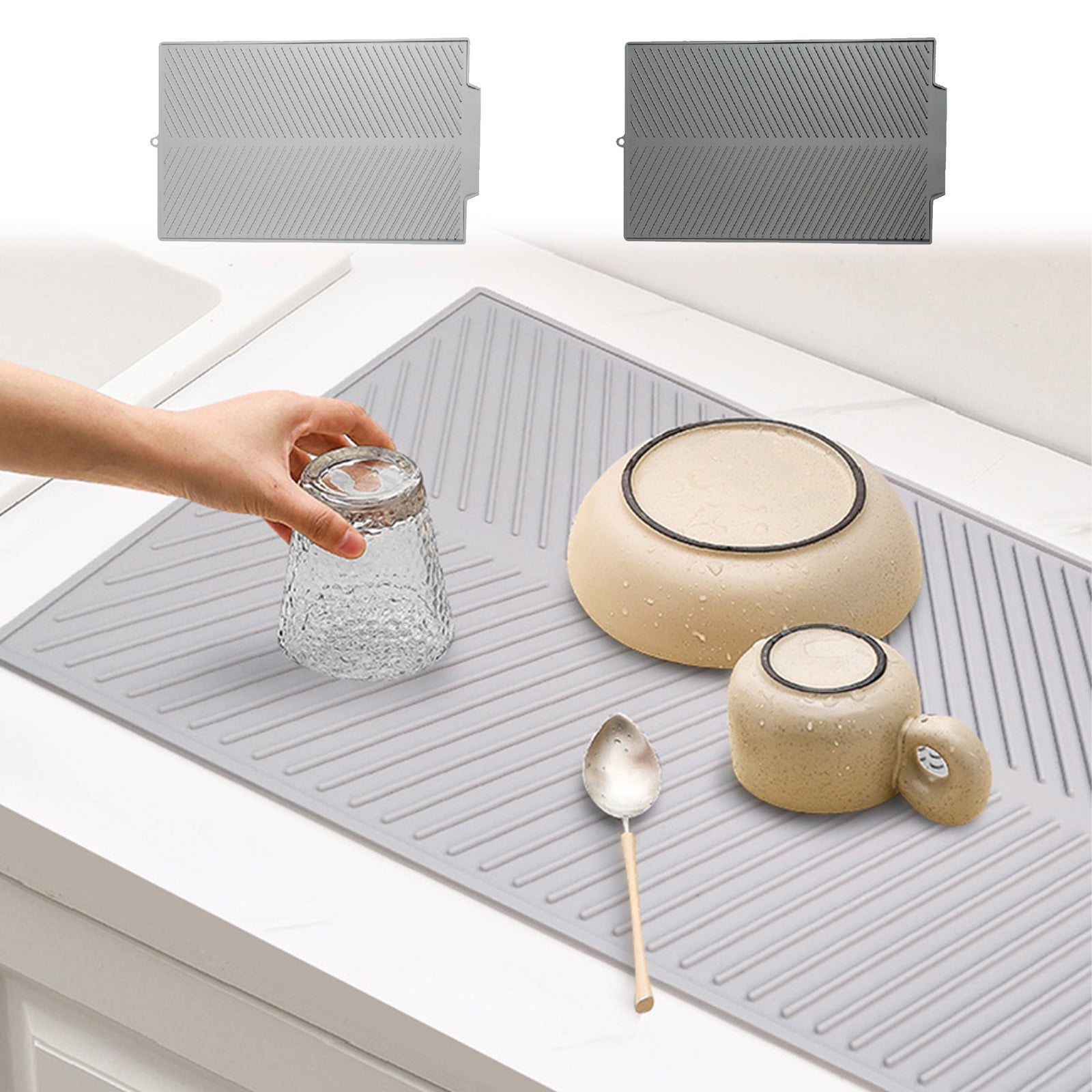 Limited Time Savings, Large Kitchen Sink Drainage Pad, Silica Gel Non ...