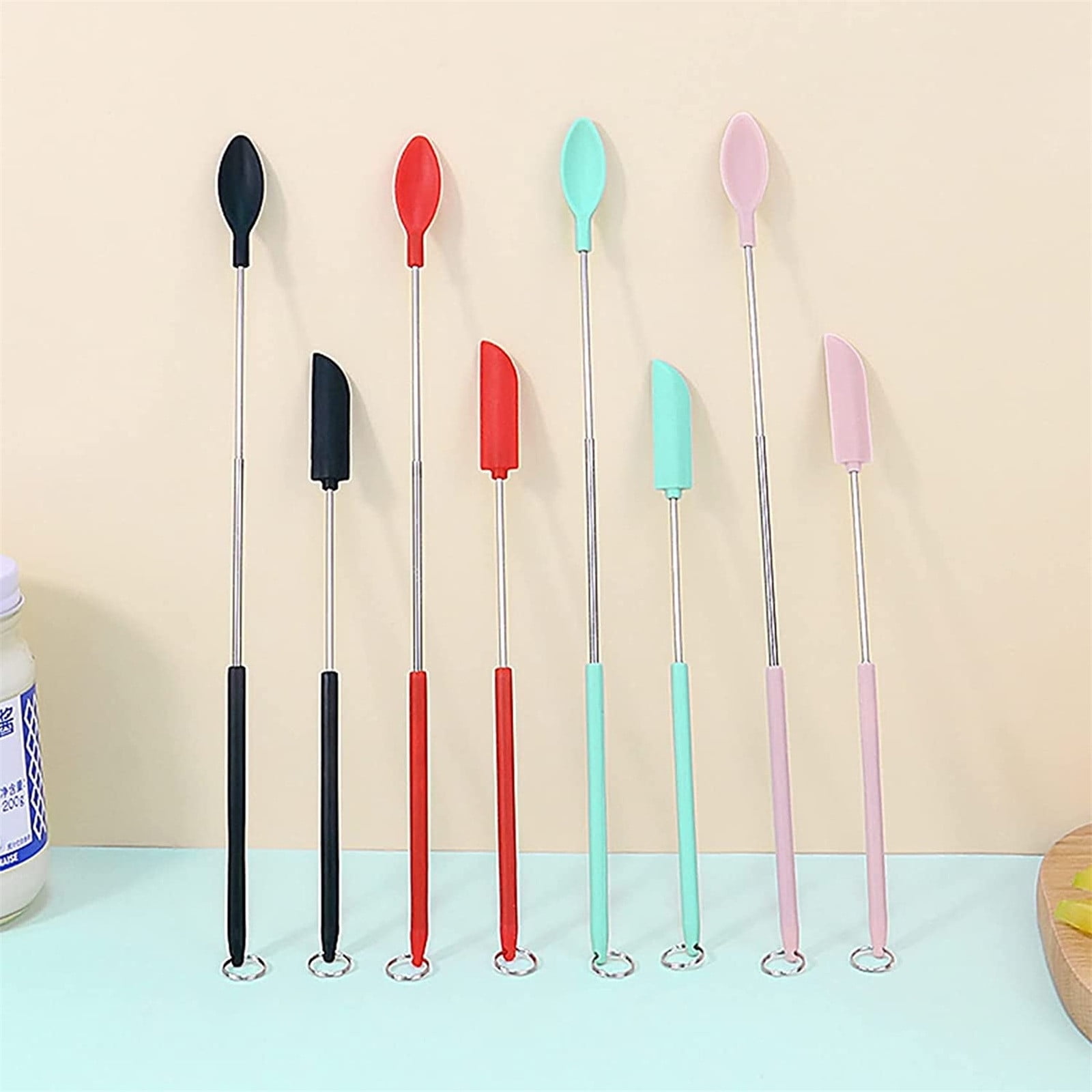Limited Time Savings,Mini Spatula Set,Makeup Scraper,Telescopic Small ...