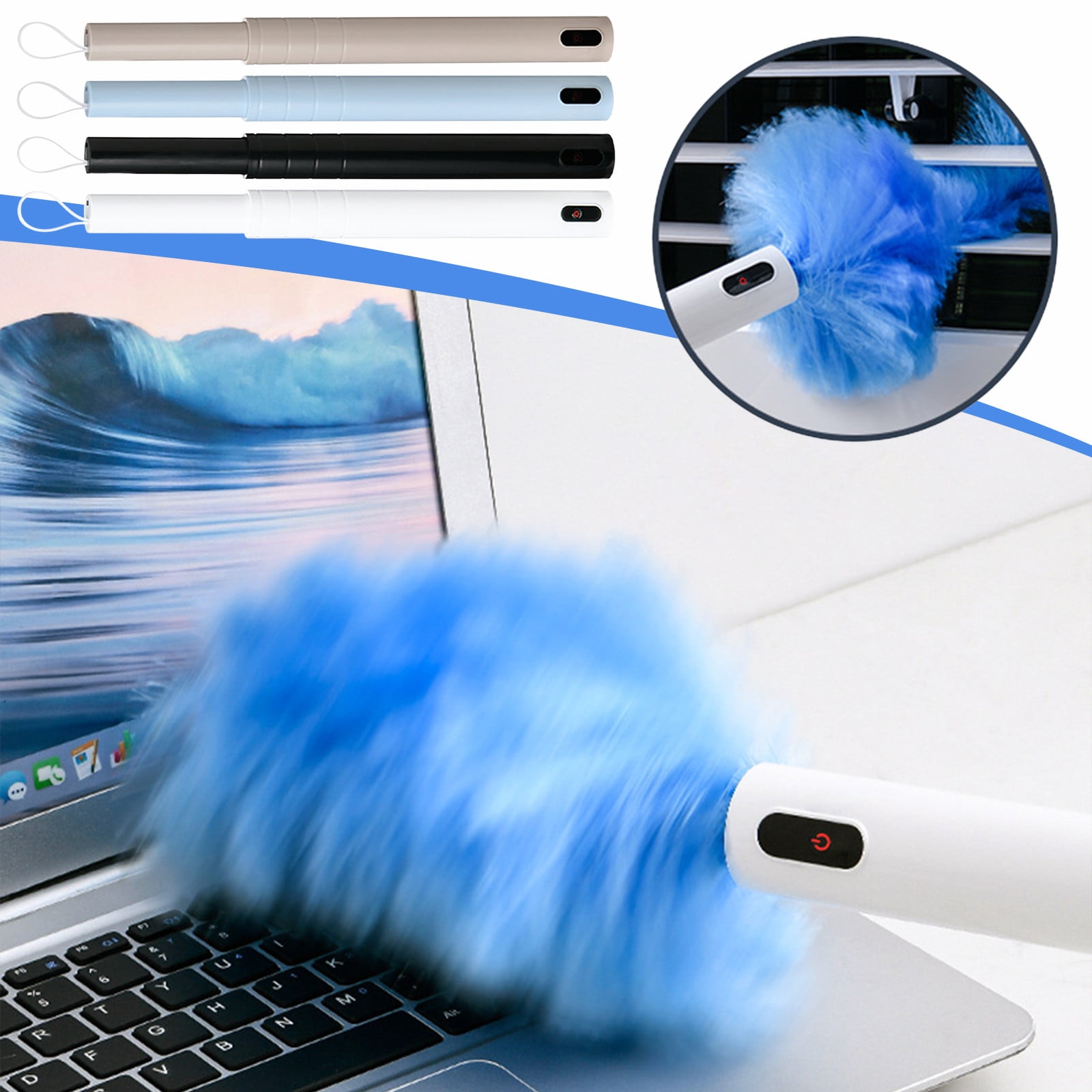 Limited-Time Savings, Rotating Duster, 360° Retractable Feather Duster ...