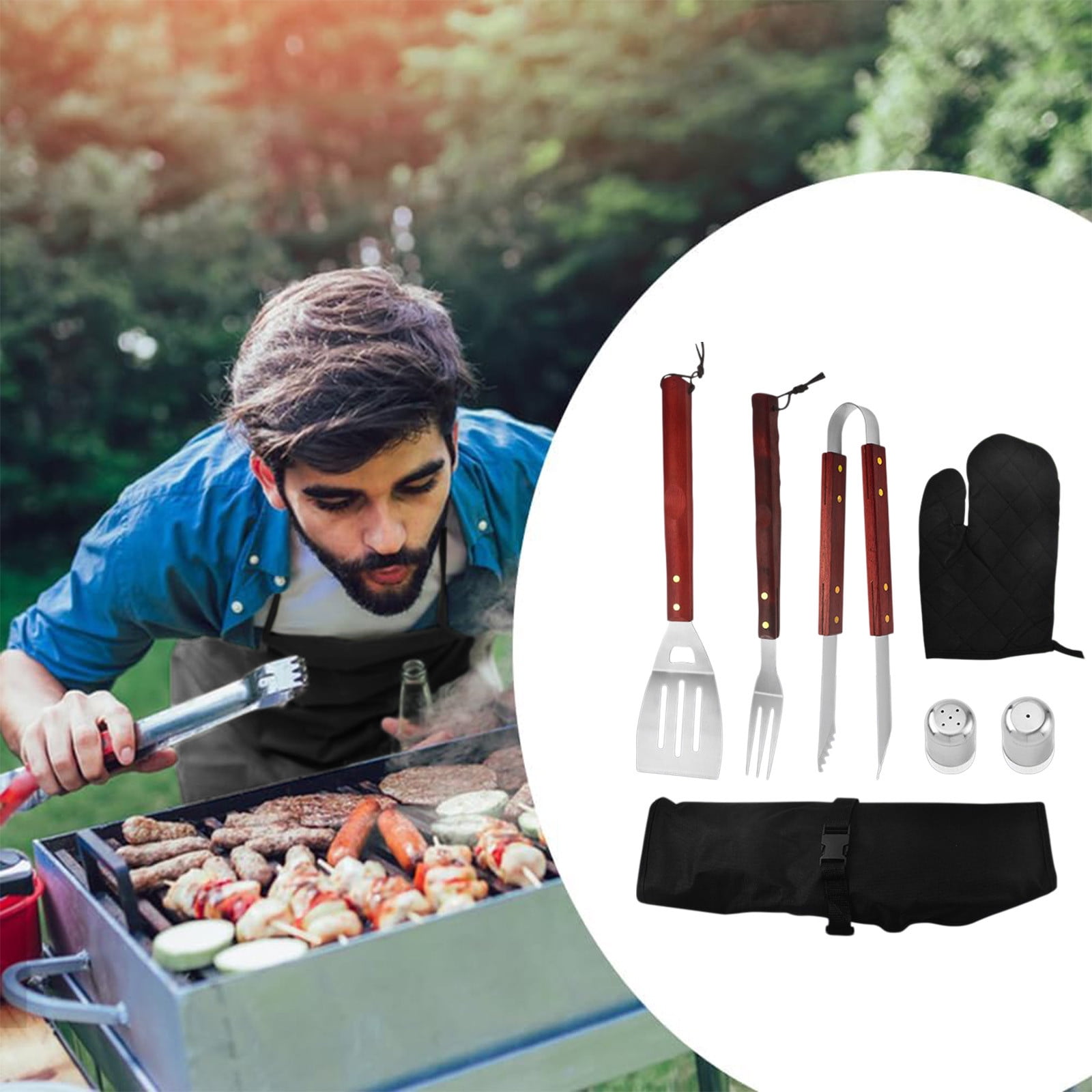 Limited Time Savings,Stainless Steel Tool Set, 6-Piece Grill Utensils ...