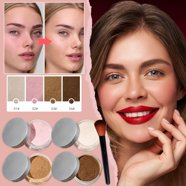 FOCALLURE Oil Control Loose Face Powder with Velour Powder Puff , Long ...