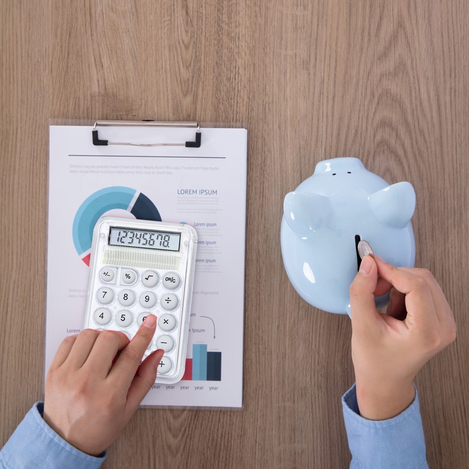 Limited Time Savings, Transparent Calculator, 8-digit Standard Function ...