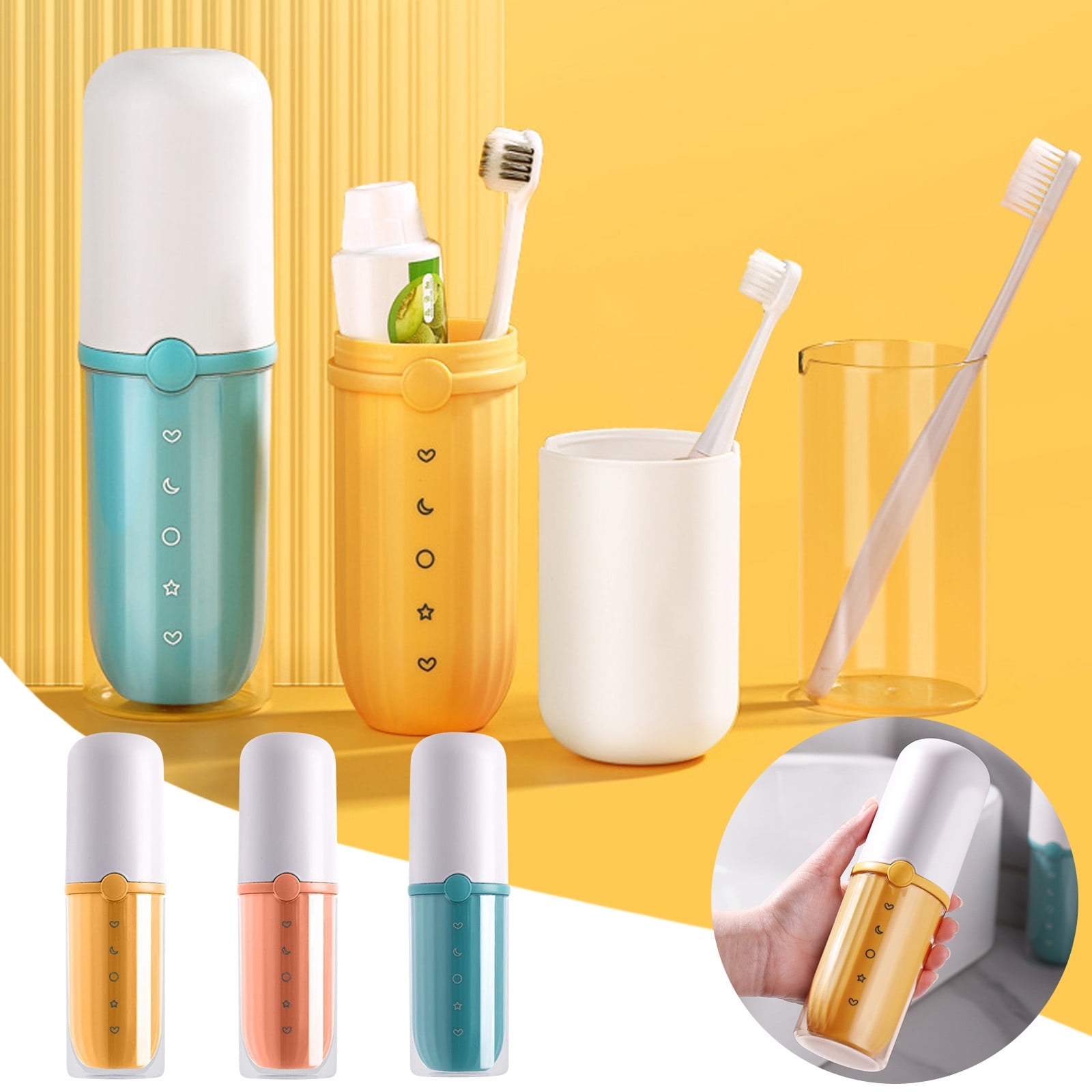 Limited Time Savings, Travel Mouthwash Cup, 3-in-1 Teeth Cup Set ...