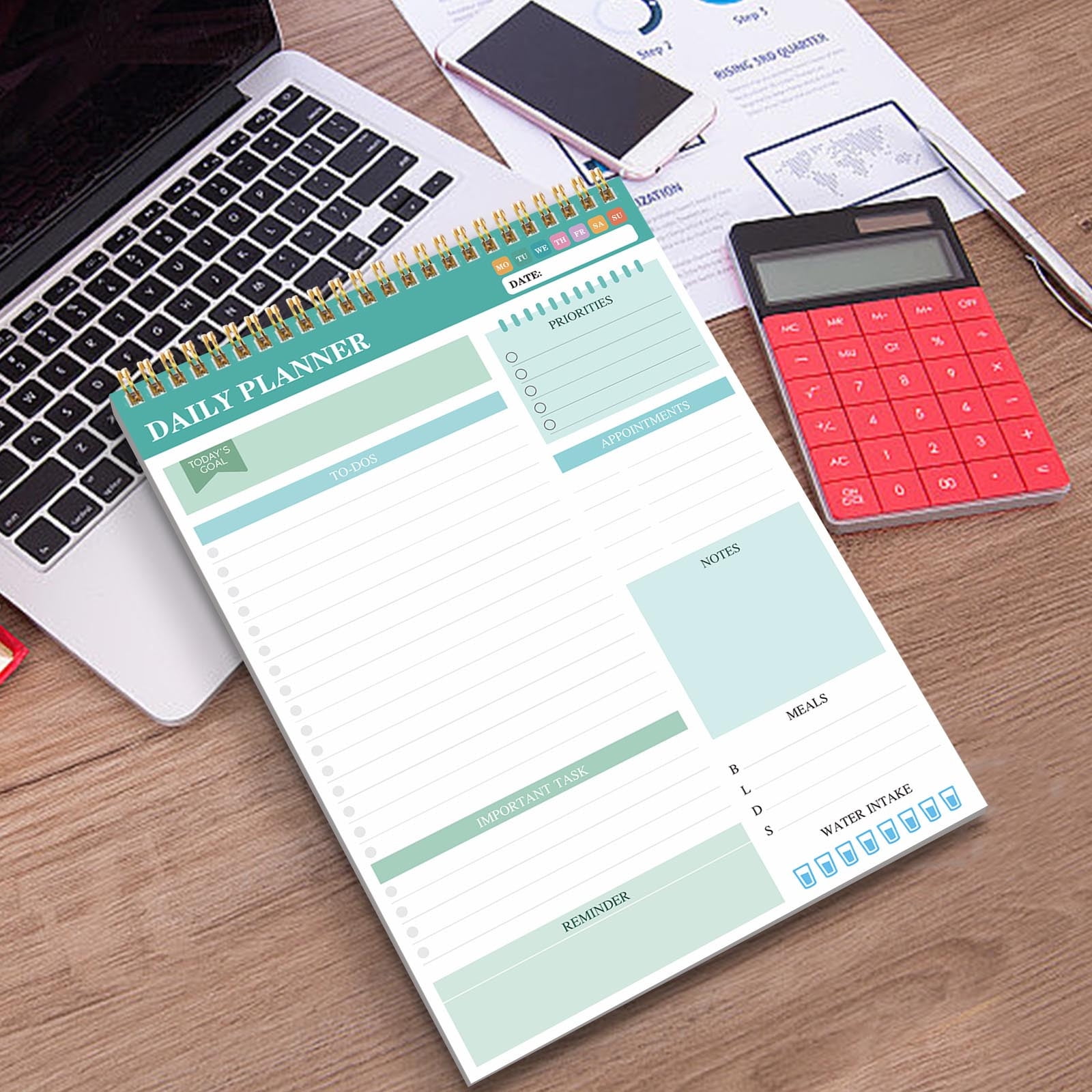 Seasonal Savings, Daily To-Do Notepad, Task Management List, Undated ...