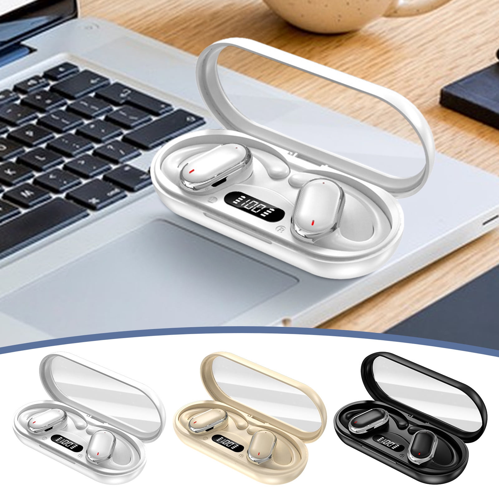 Limited Time Savings, Wireless Earbuds Bluetooth 5.3 Hanging Ear Type Light-Weight Headphones ...