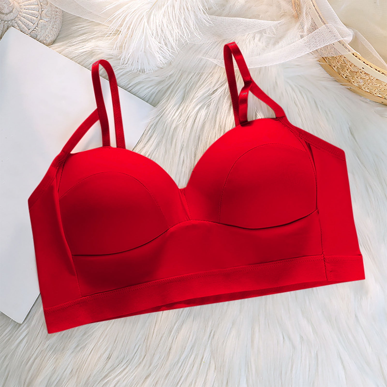 Limited Time Savings, Women's Non Steel Ring Bra, Gathered Middle ...