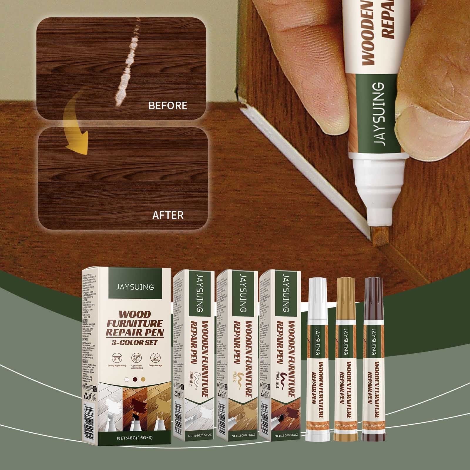 Limited Time Savings, Wooden Furniture Repair Pen, Easy to Color, Quick ...