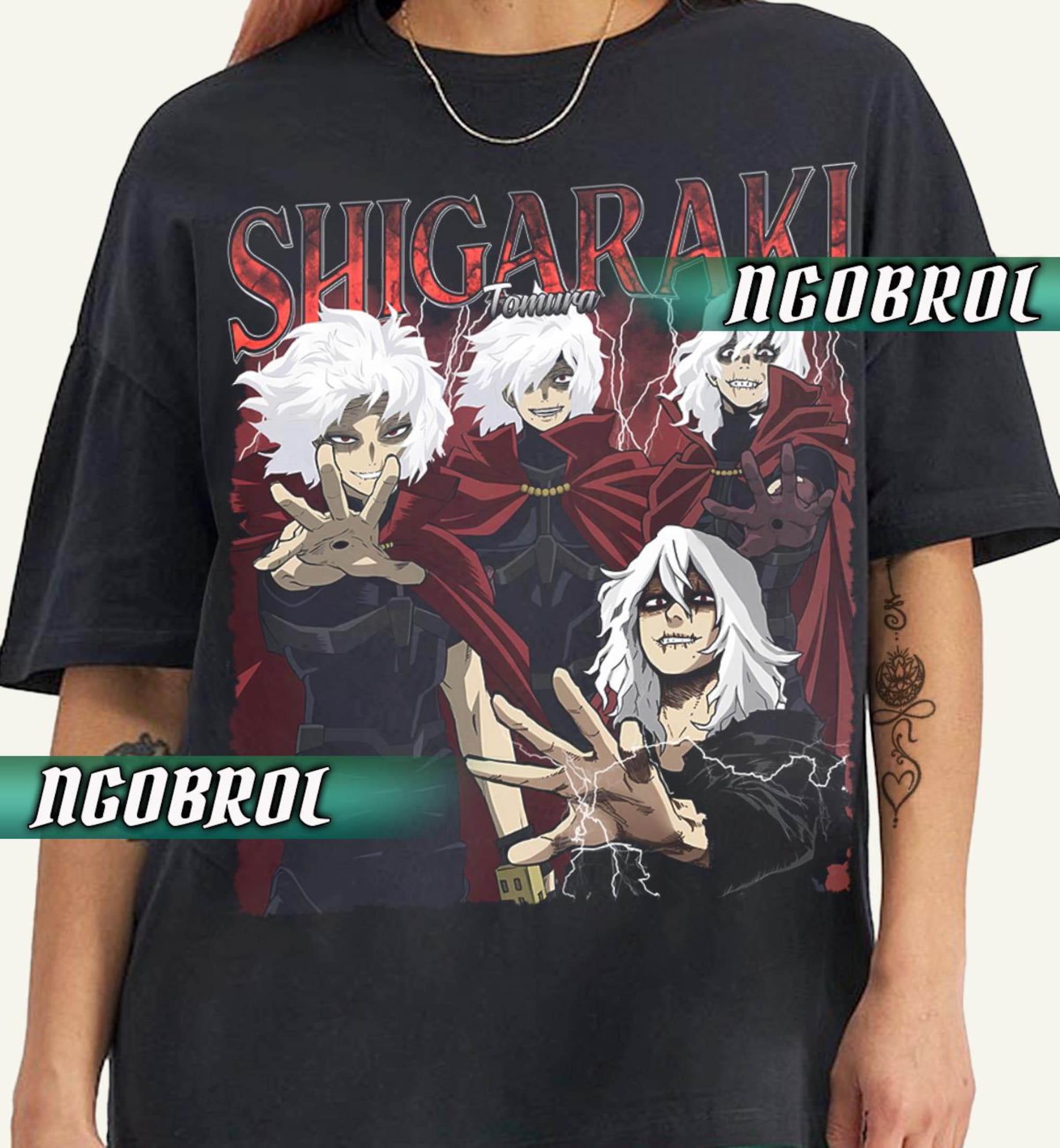 Limited Tomura Shigaraki Vintage 90s My Hero Academia MHA Anime T-Shirt ...