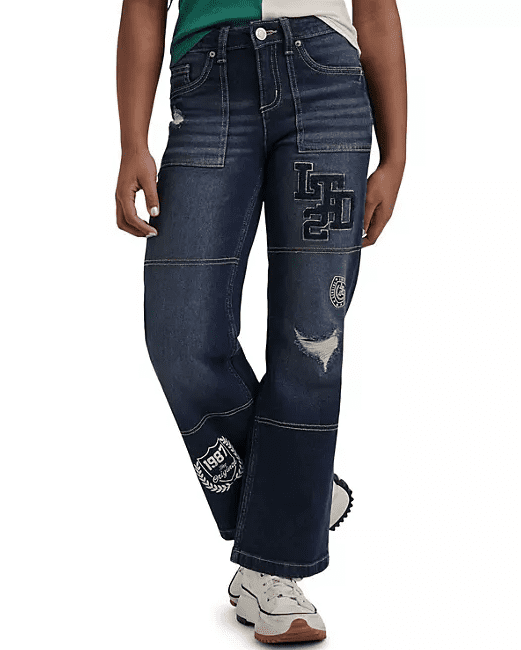 Limited Too Girls Straight Leg Denim (Dark Wash, 8) - Walmart.com
