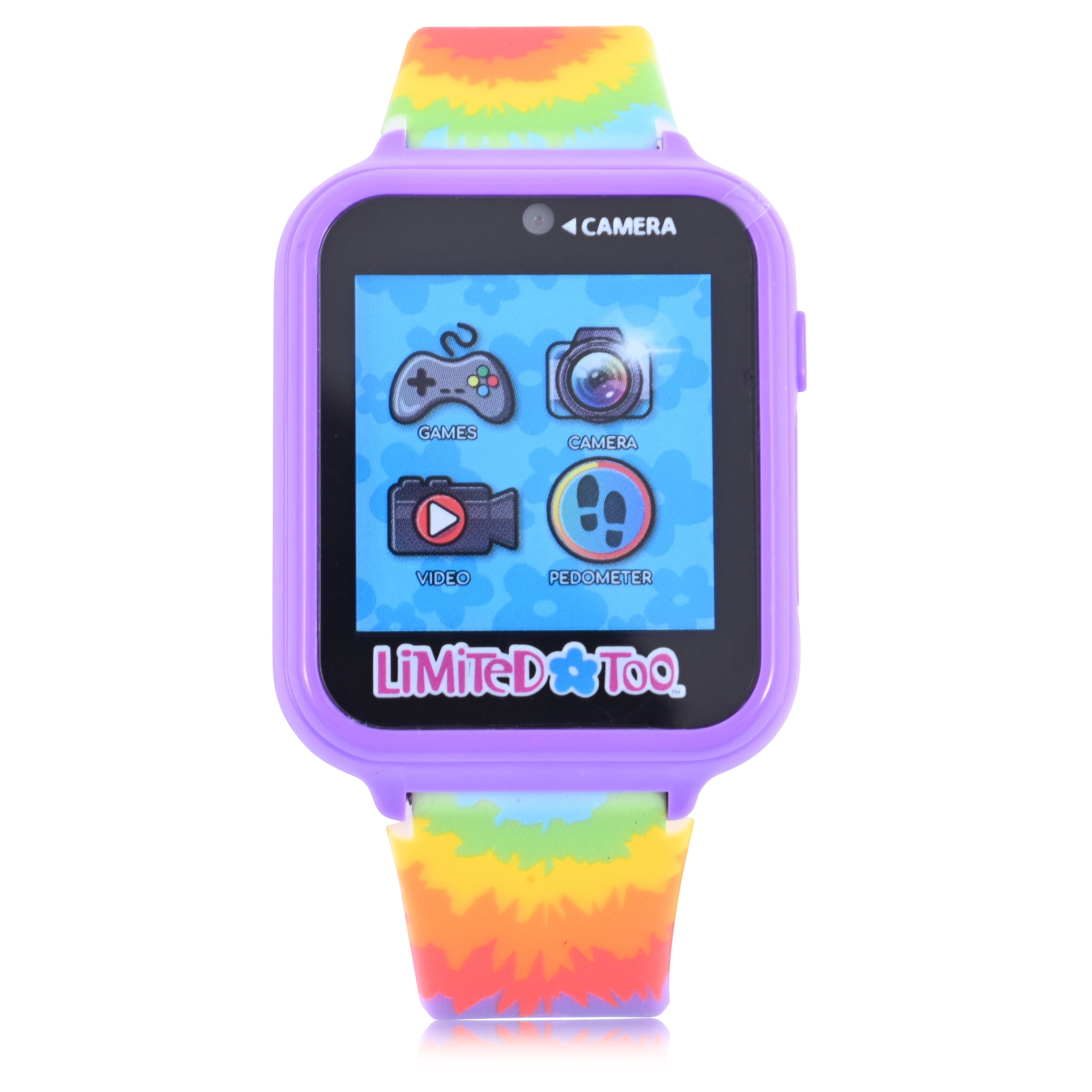 iTime Smart Watch 40mm Rainbow Tie-Dye Adjustable Strap with Buckle ...